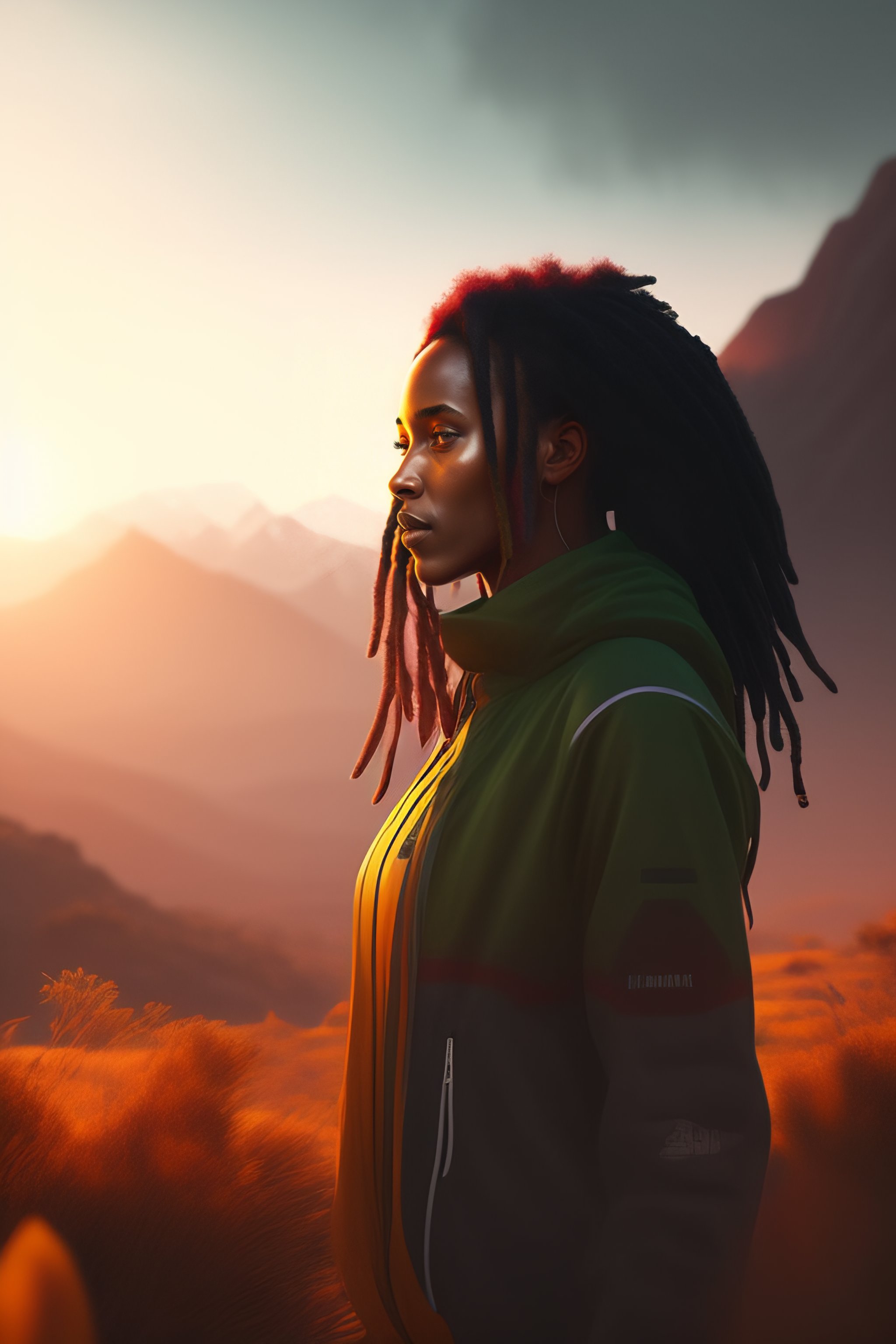 Lexica - Bob Marley, nature, warm colors, by Greg Rutkowski, beeple ...