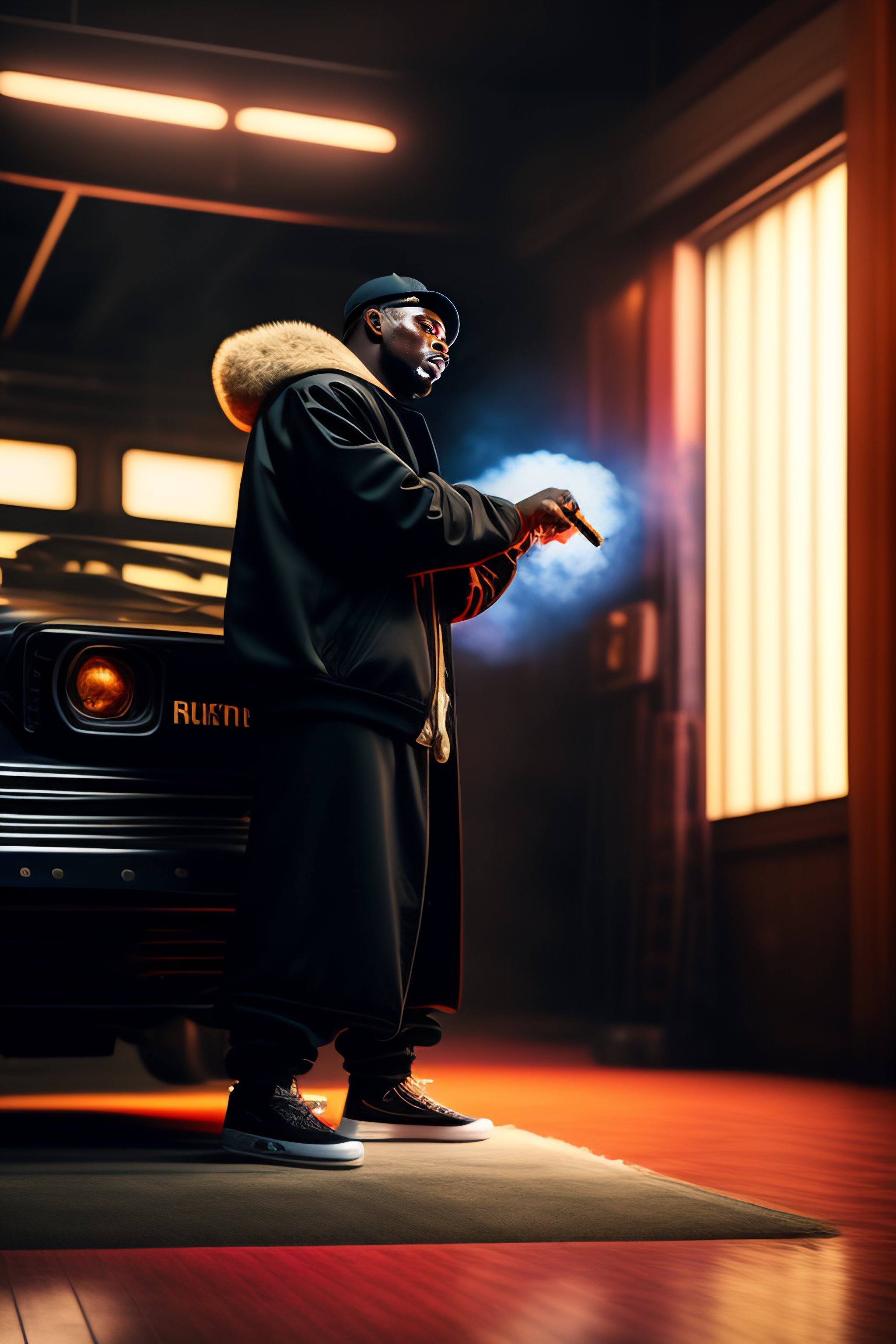 Lexica - Photo, hip hop icons having a rap battle, old school style ...