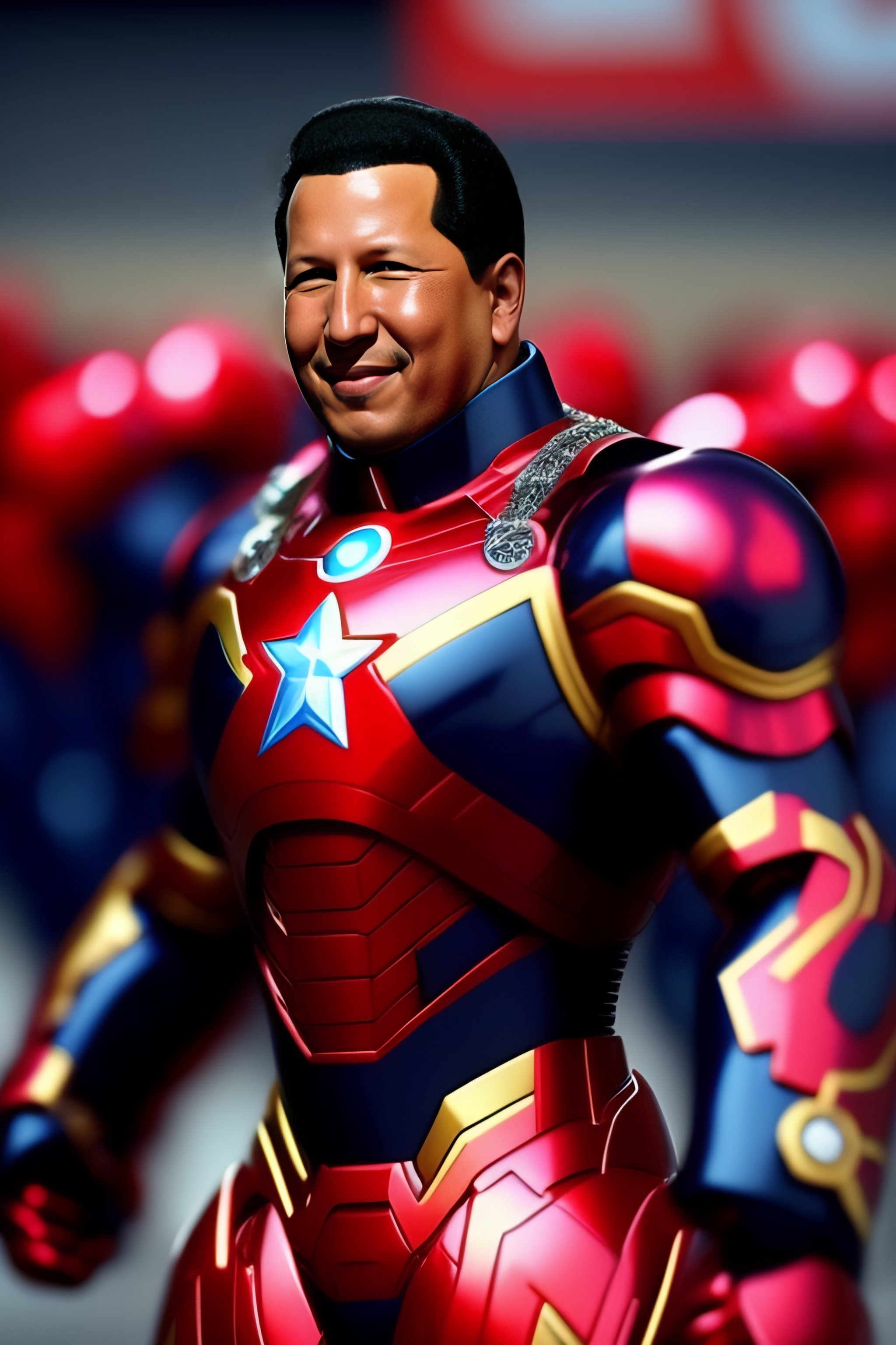 Lexica - Hugo Chavez in Ironman gear