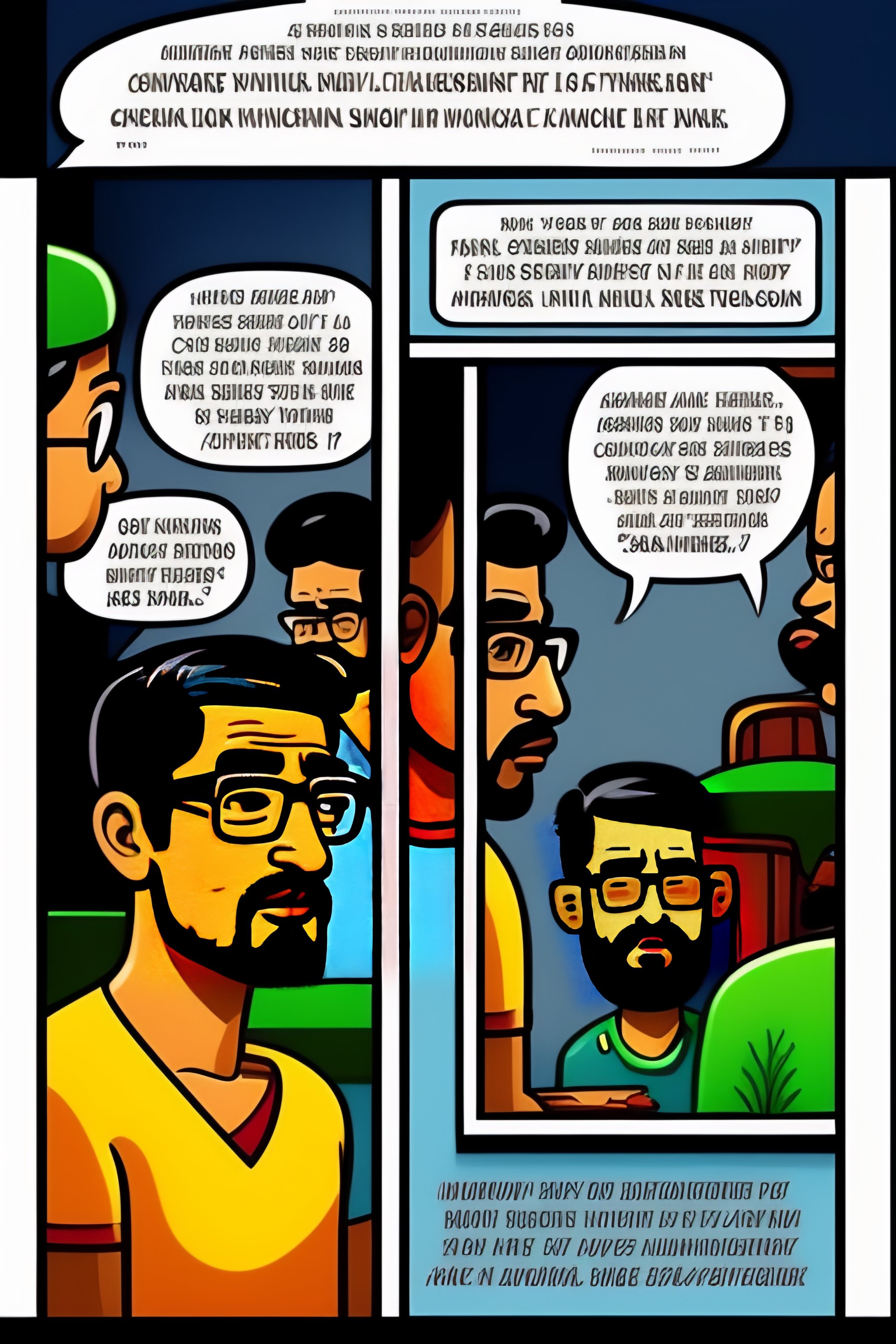 Lexica - Sundar Pichai comic strip of toilet scene