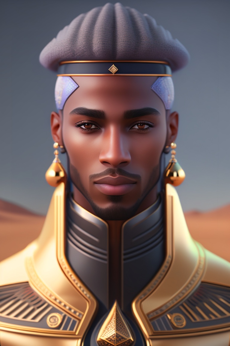 Lexica - Introducing Mirage, a 3D 8 k AI character fusing Moroccan ...