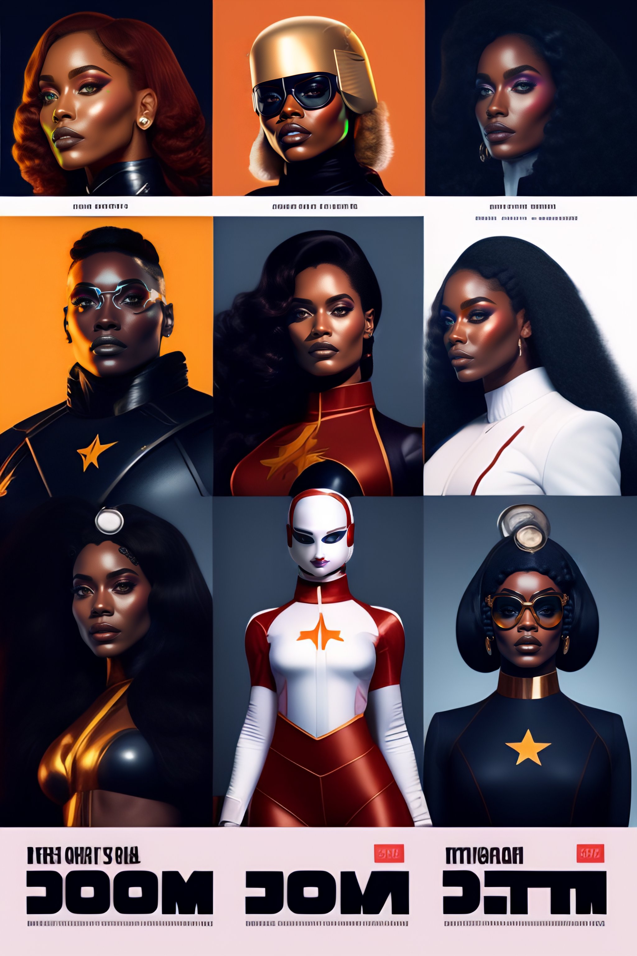 Lexica - Doom patrol, character sheet, concept design, contrast, white ...