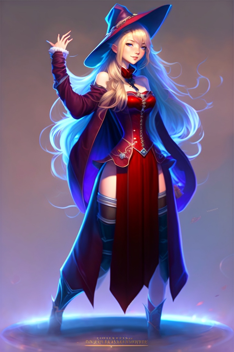 Lexica - Beautiful Korean witch girl, ash blonde wavy hair, bangs ...