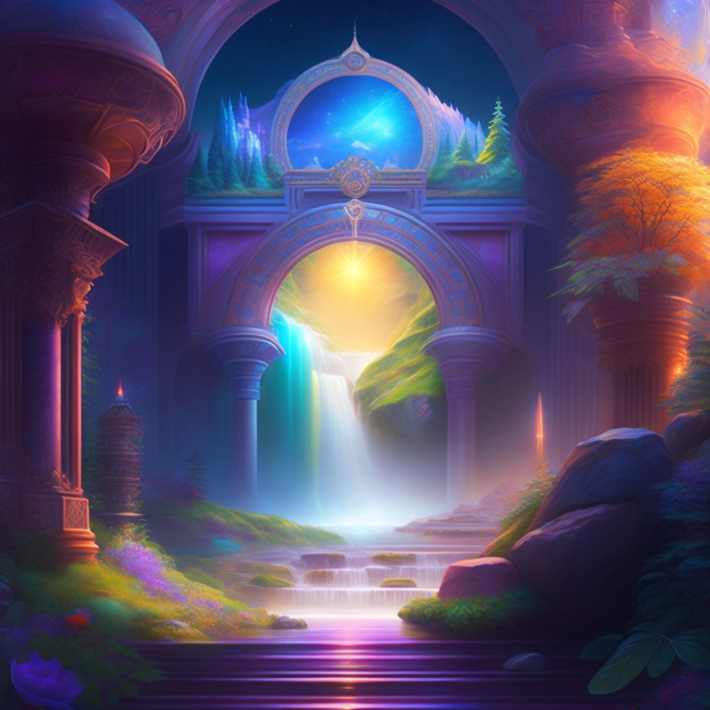 Lexica - Journey into a forgotten realm, where nature and technology intertwine in harmonious ...