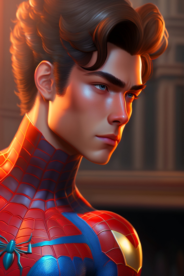 Lexica - Spider man art, highly detailed, complete body composition, by ...