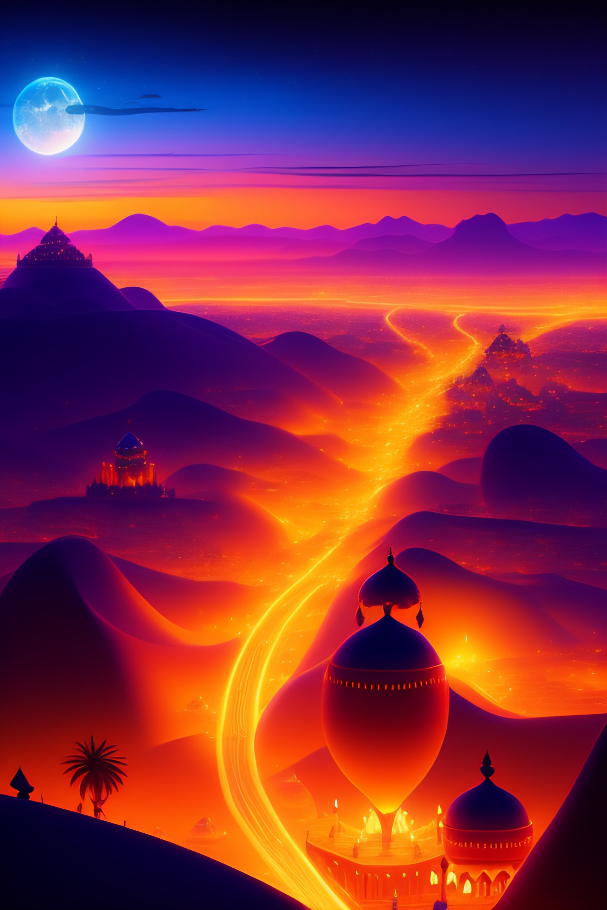 Aladdin Desert Background