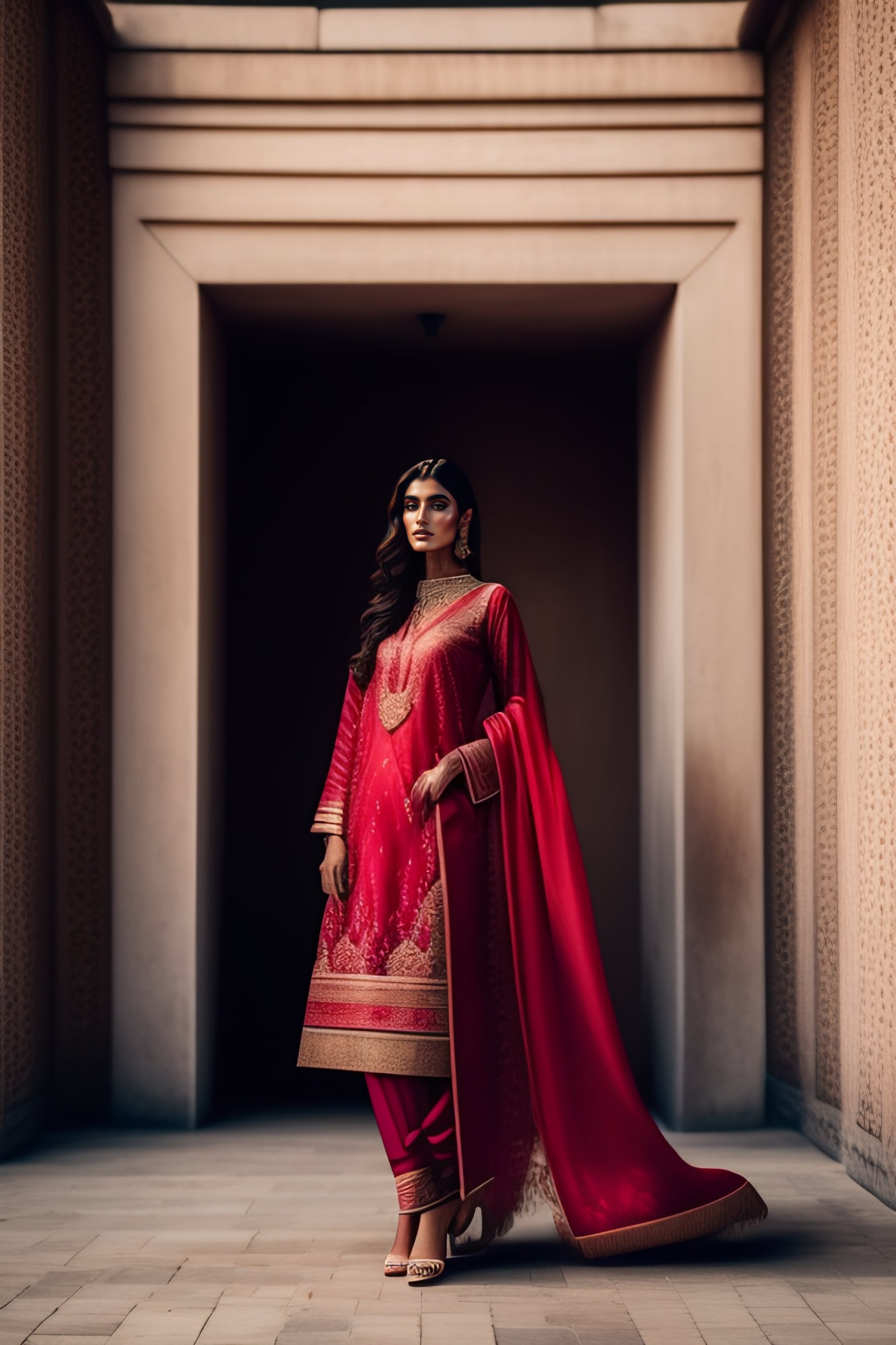 Lexica - Portrait of haute couture beautiful pakistani fashion model ...