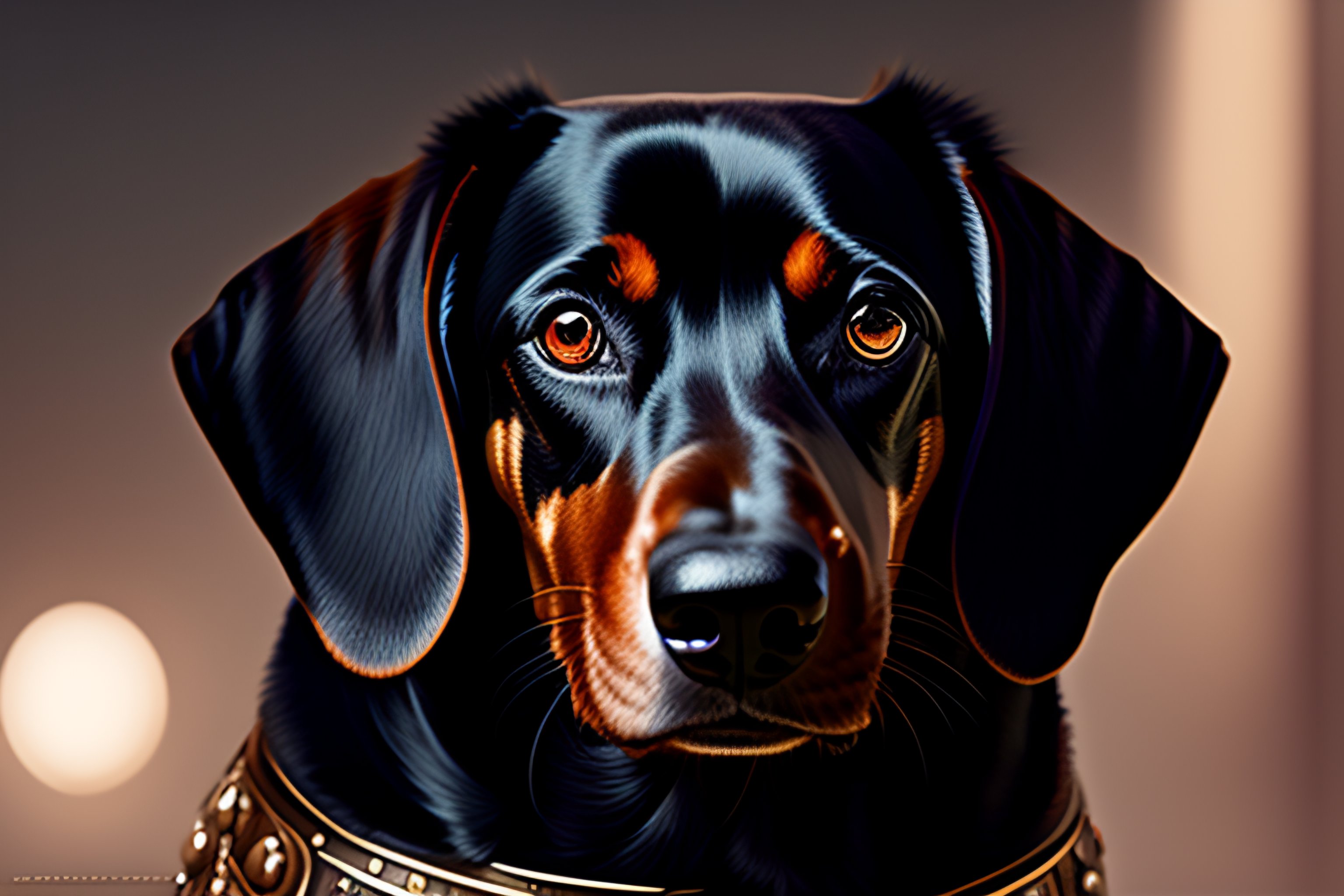Lexica - Very beautifule dog dachshund animal black as a scifi ...
