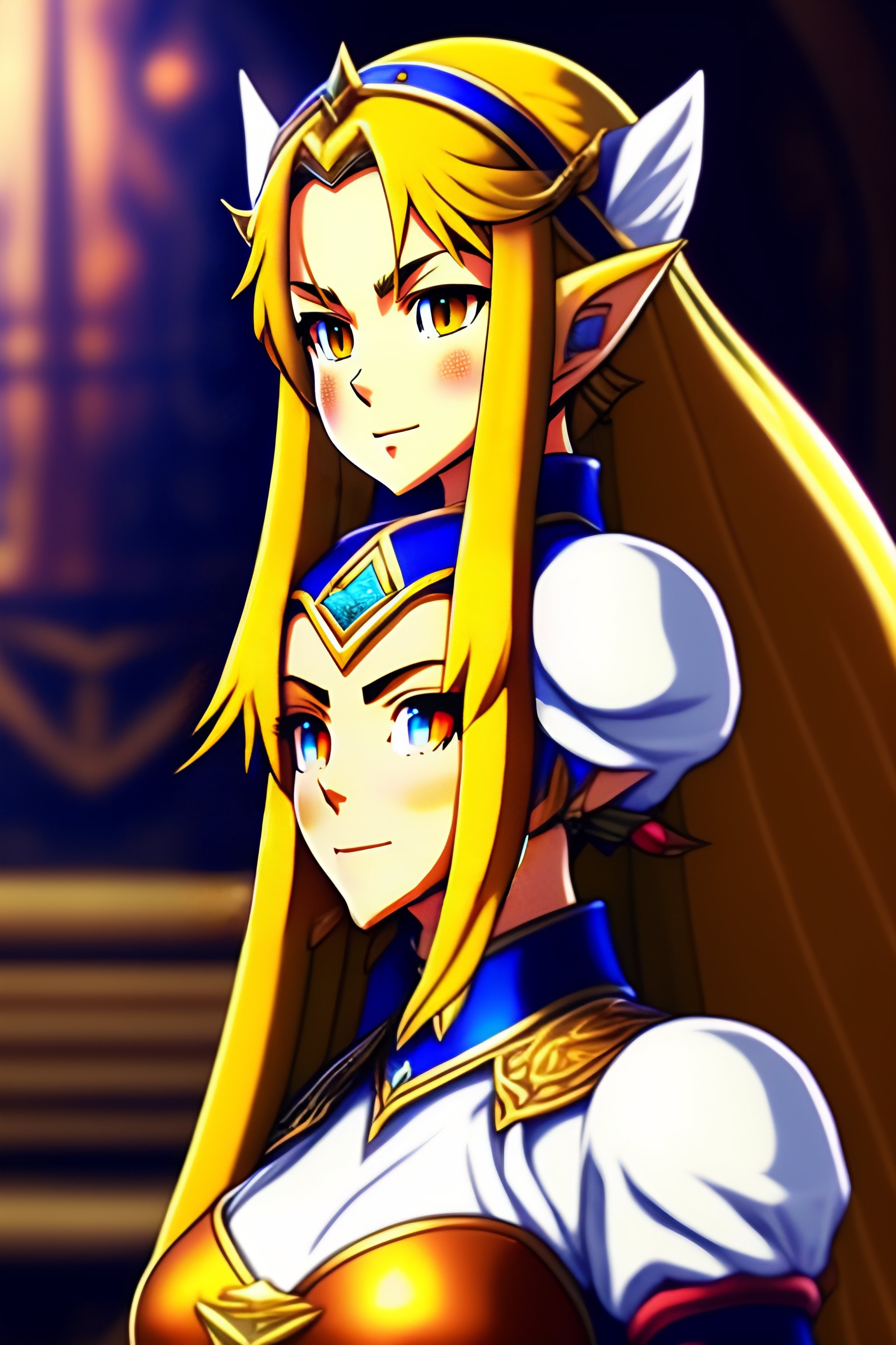 Lexica - Zelda from The Legend Of Zelda, anime style, masterpiece art ...