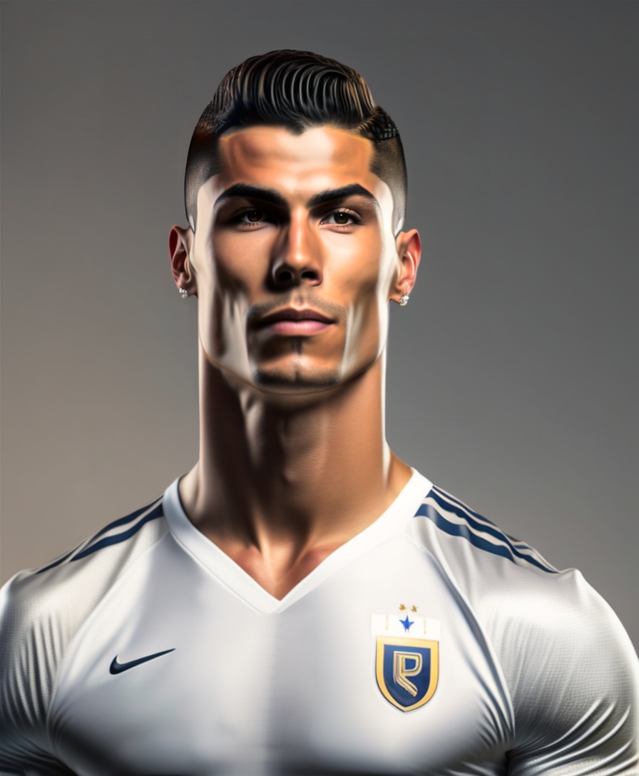 Lexica - In the photograph, Cristiano Ronaldo, commonly known as CR7 ...
