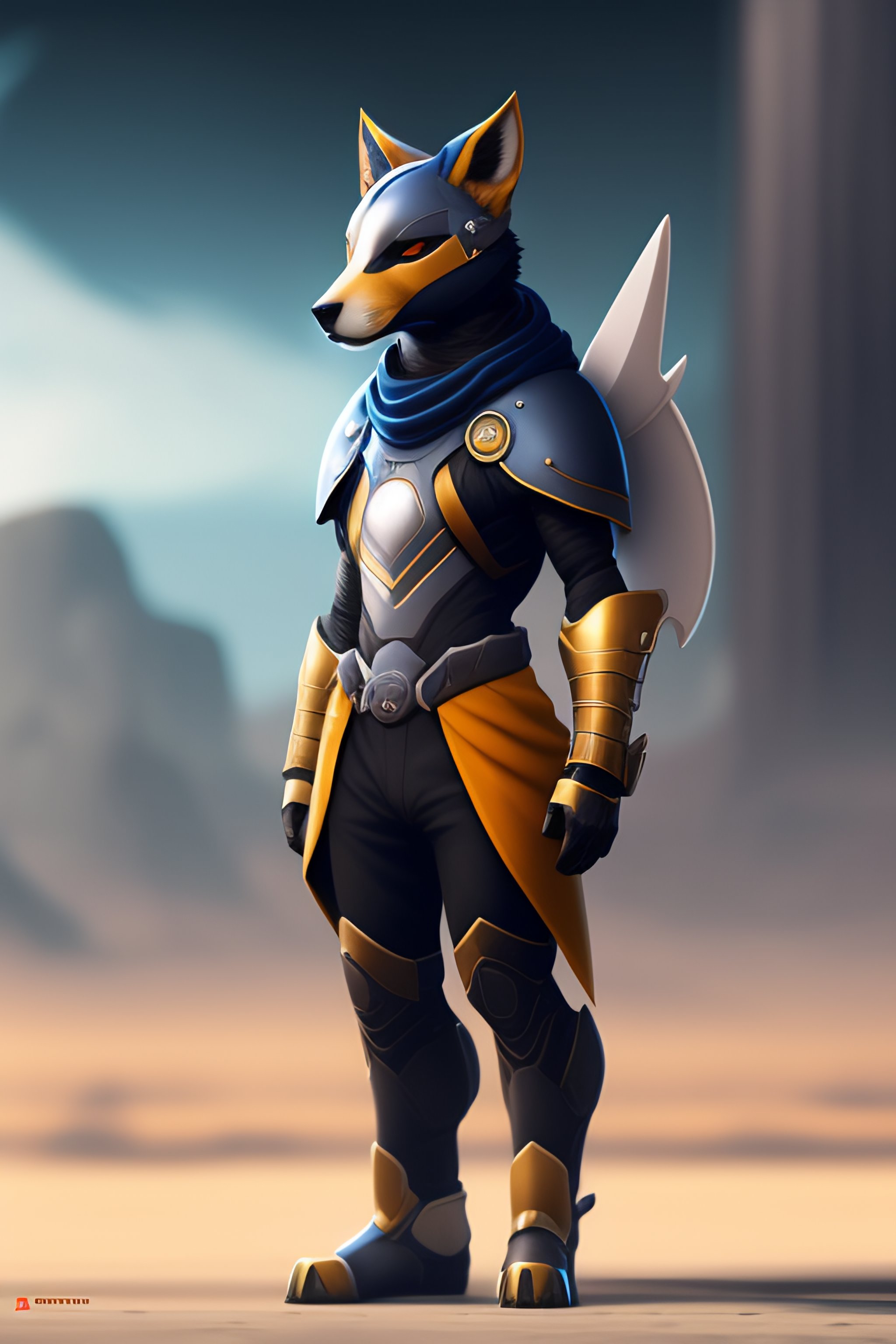 Lexica - Protogen fursona