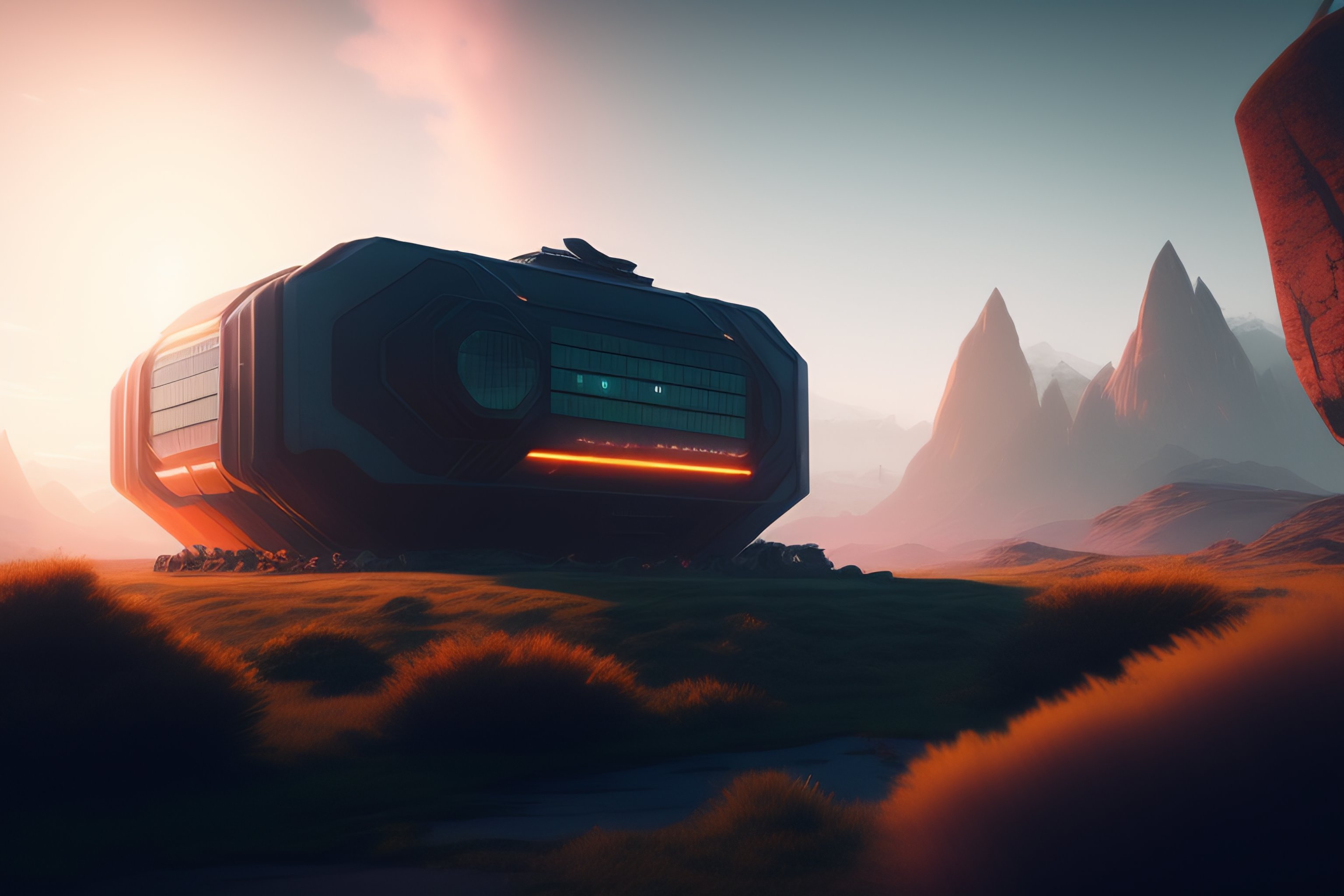 Lexica - Dark futuristic abandoned research outpost, science fiction ...