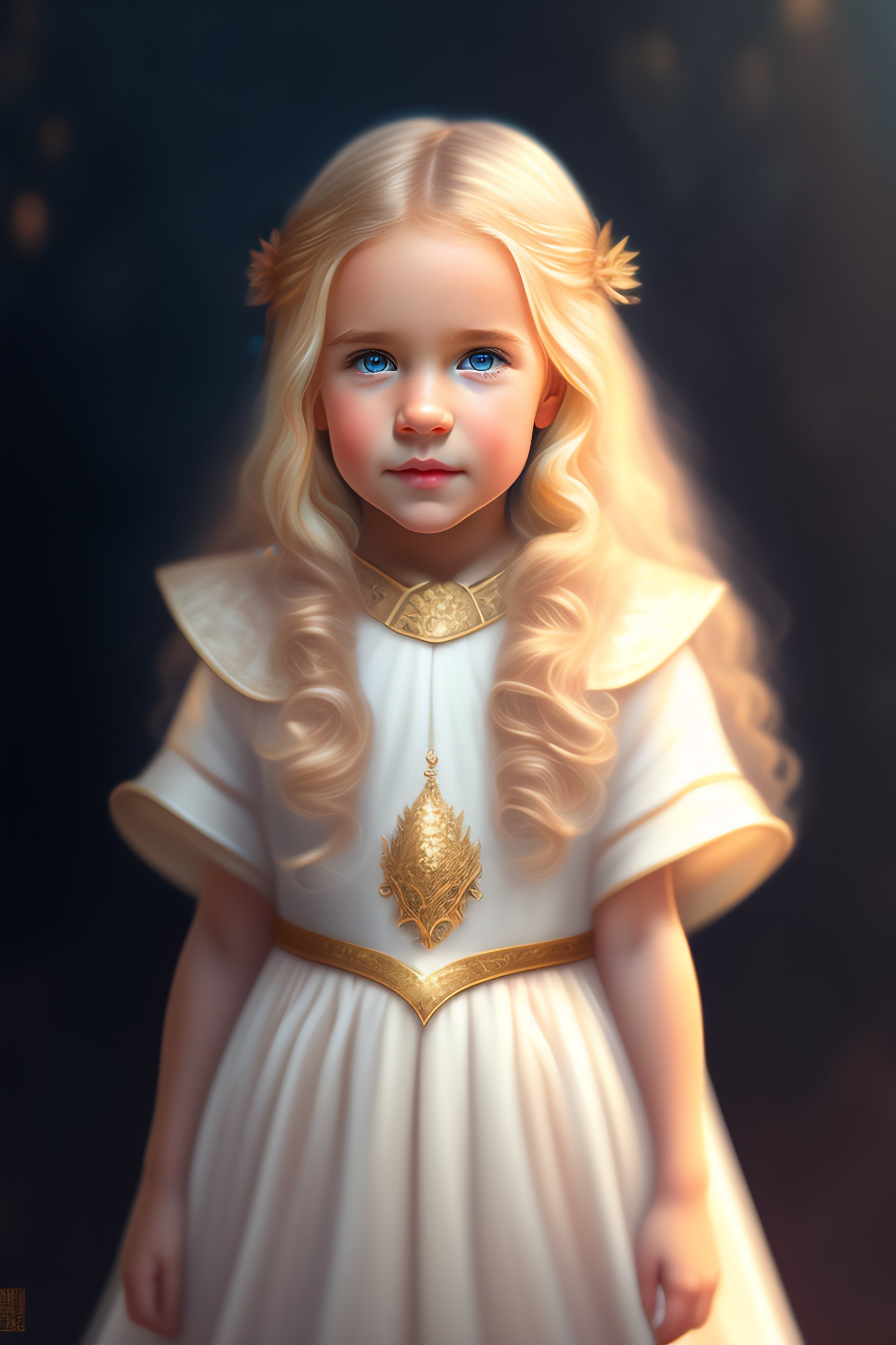 Lexica - Little girl with magic power coming out of her hands dress ...