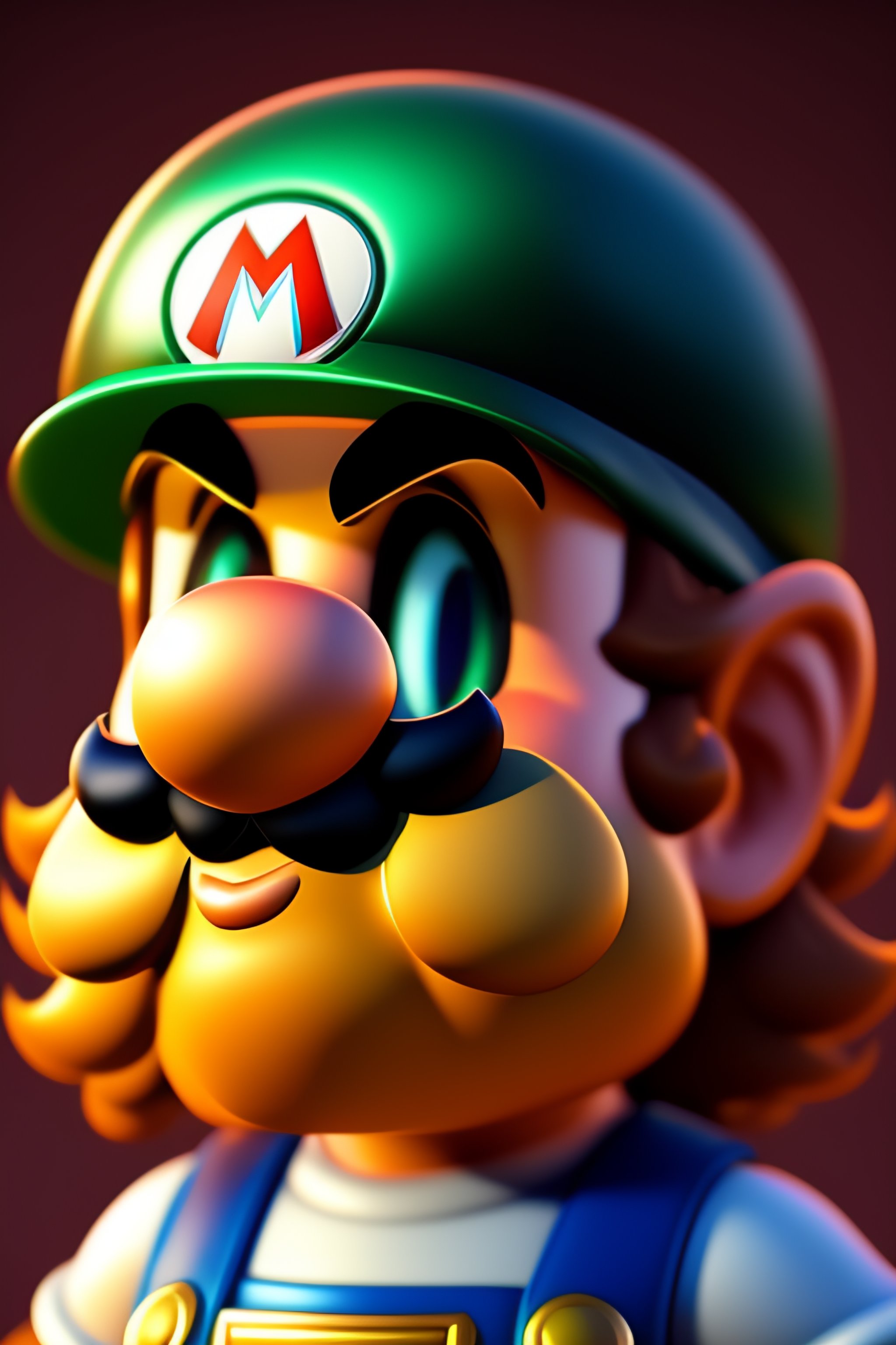 Lexica - Super mario on zelda world, realistic, unreal engine, portrait