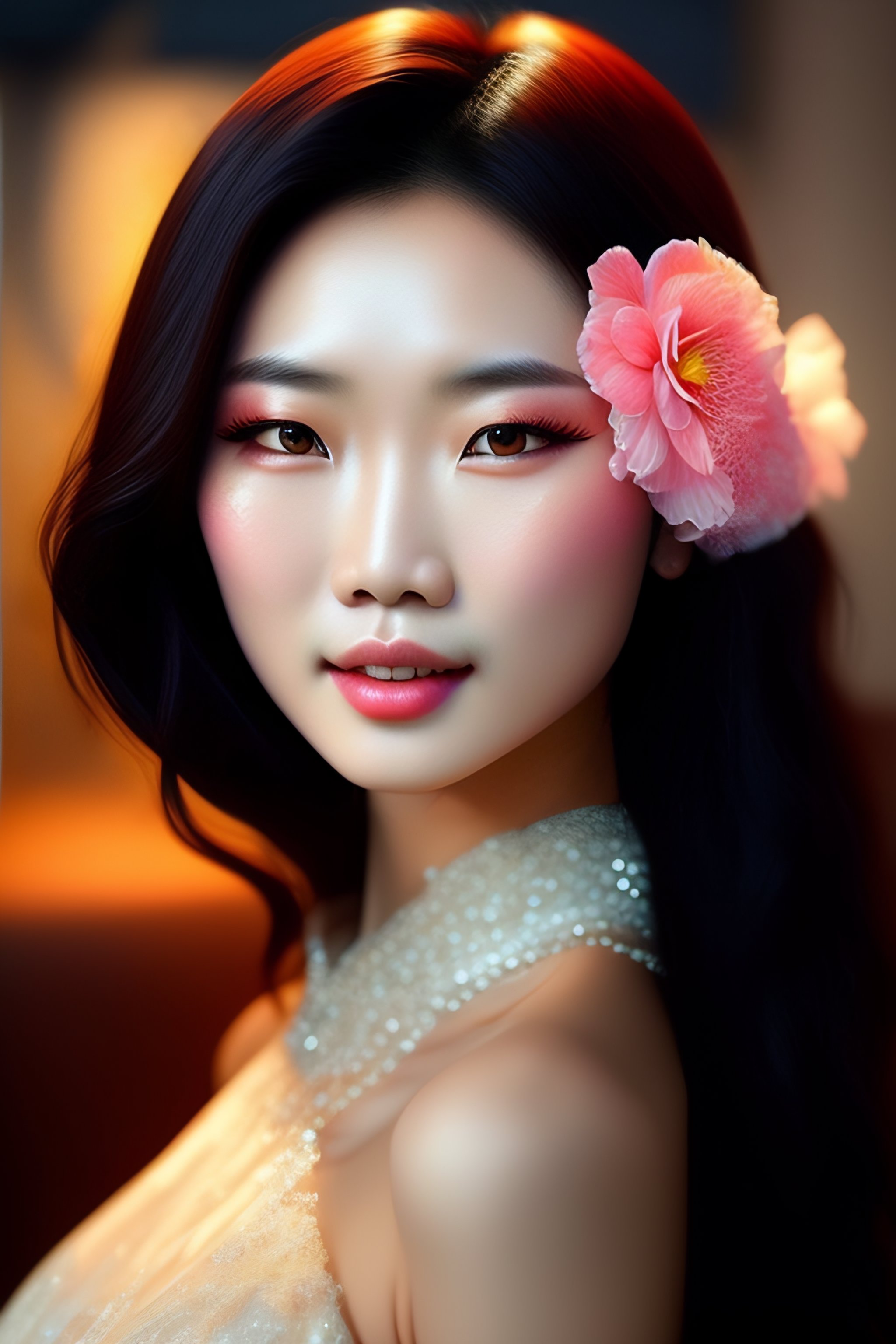 Lexica Beautiful Asian Model Her Face Will Make People Love Her