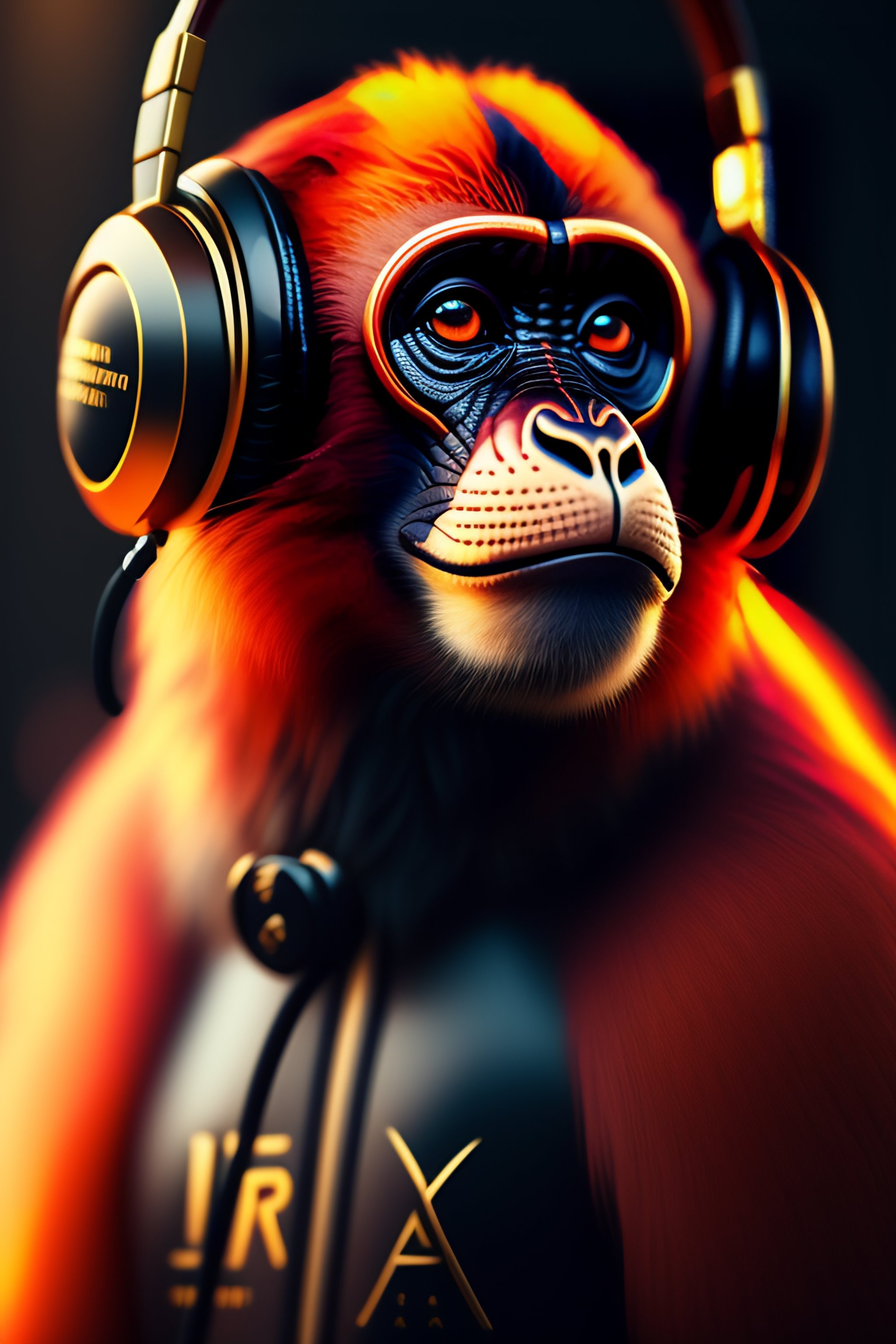 Lexica - Excellent painted monkey, high quality masterpiece painted ...