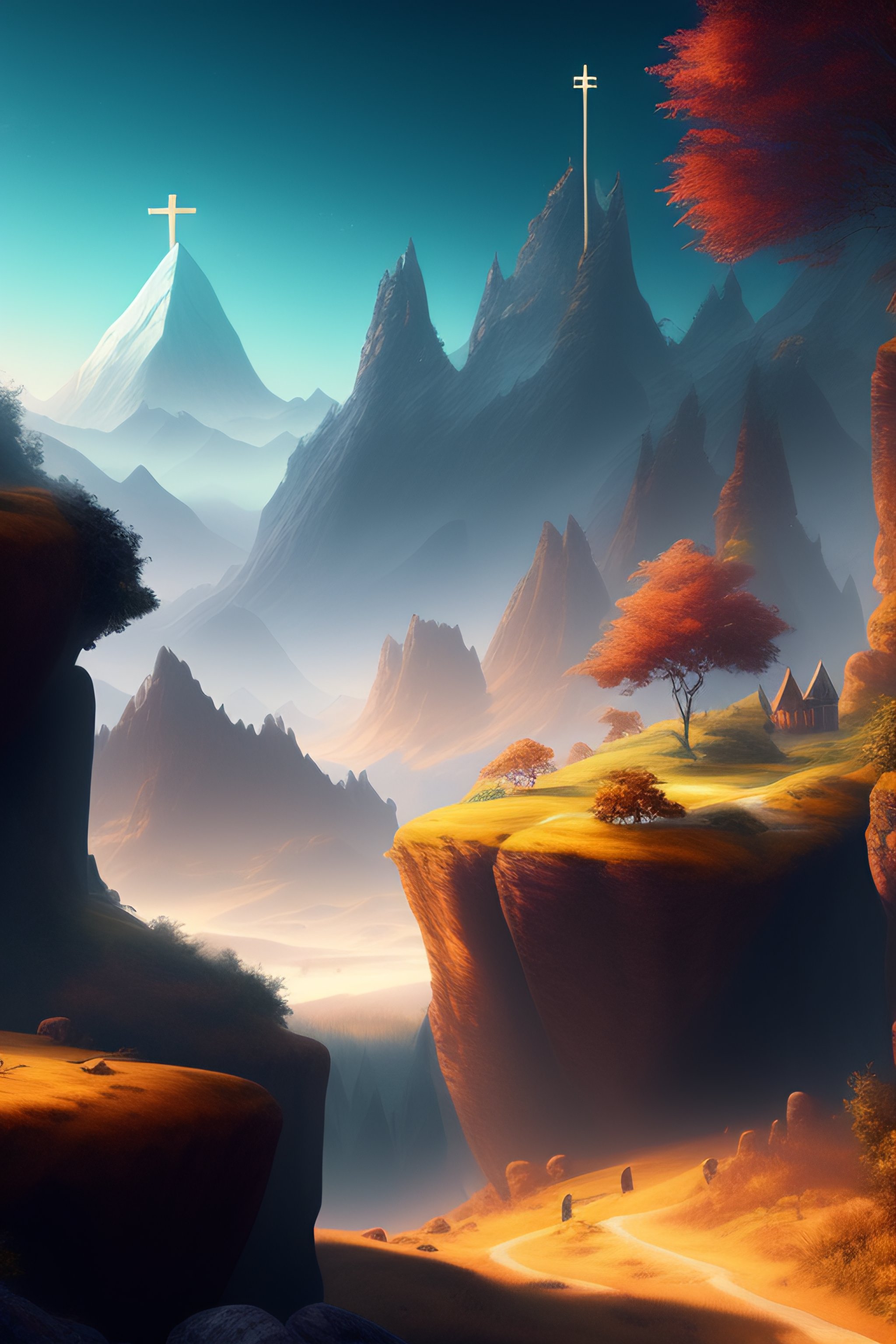 Digital Art Fantasy Landscape