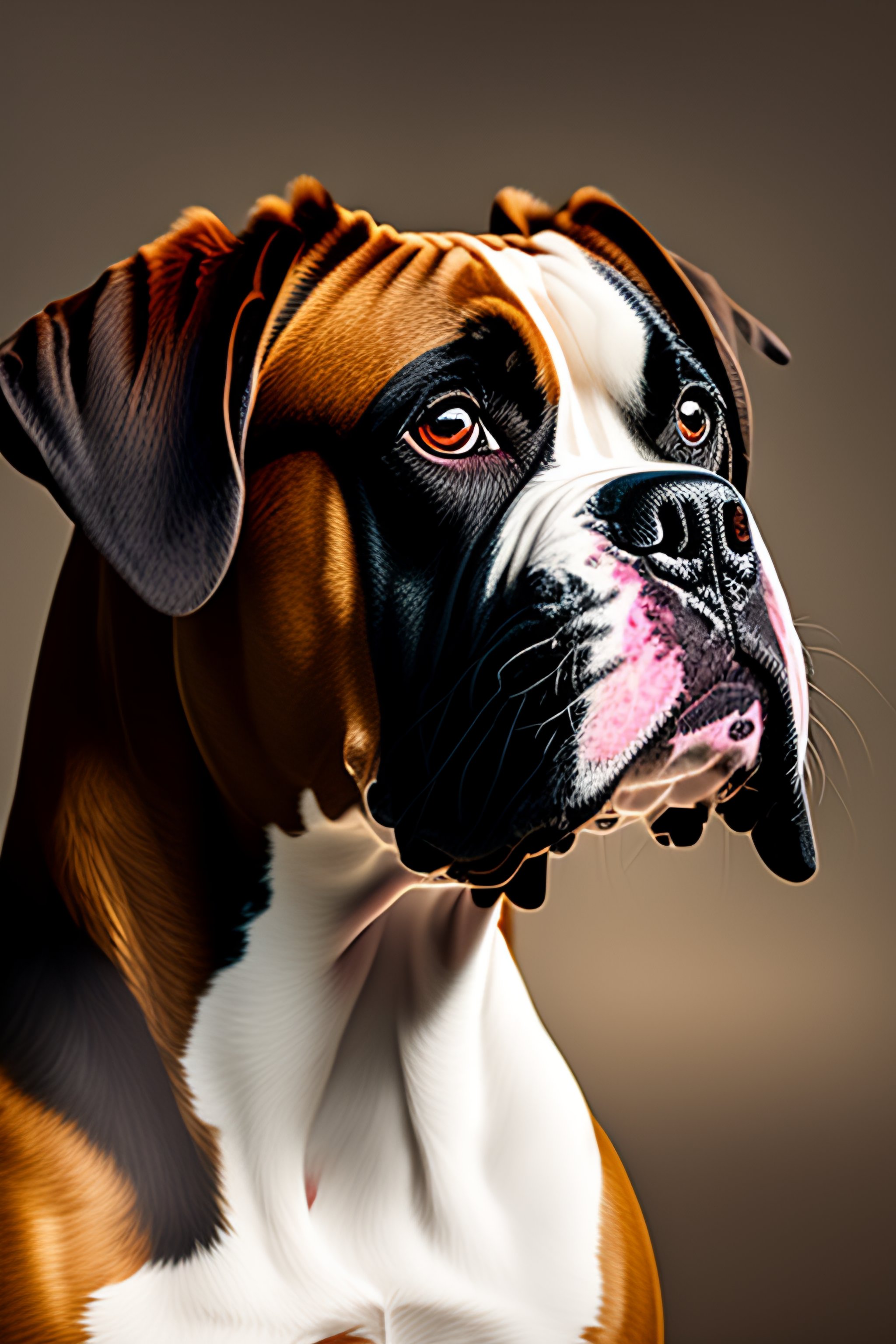 Lexica - Portrait of a boxer dog