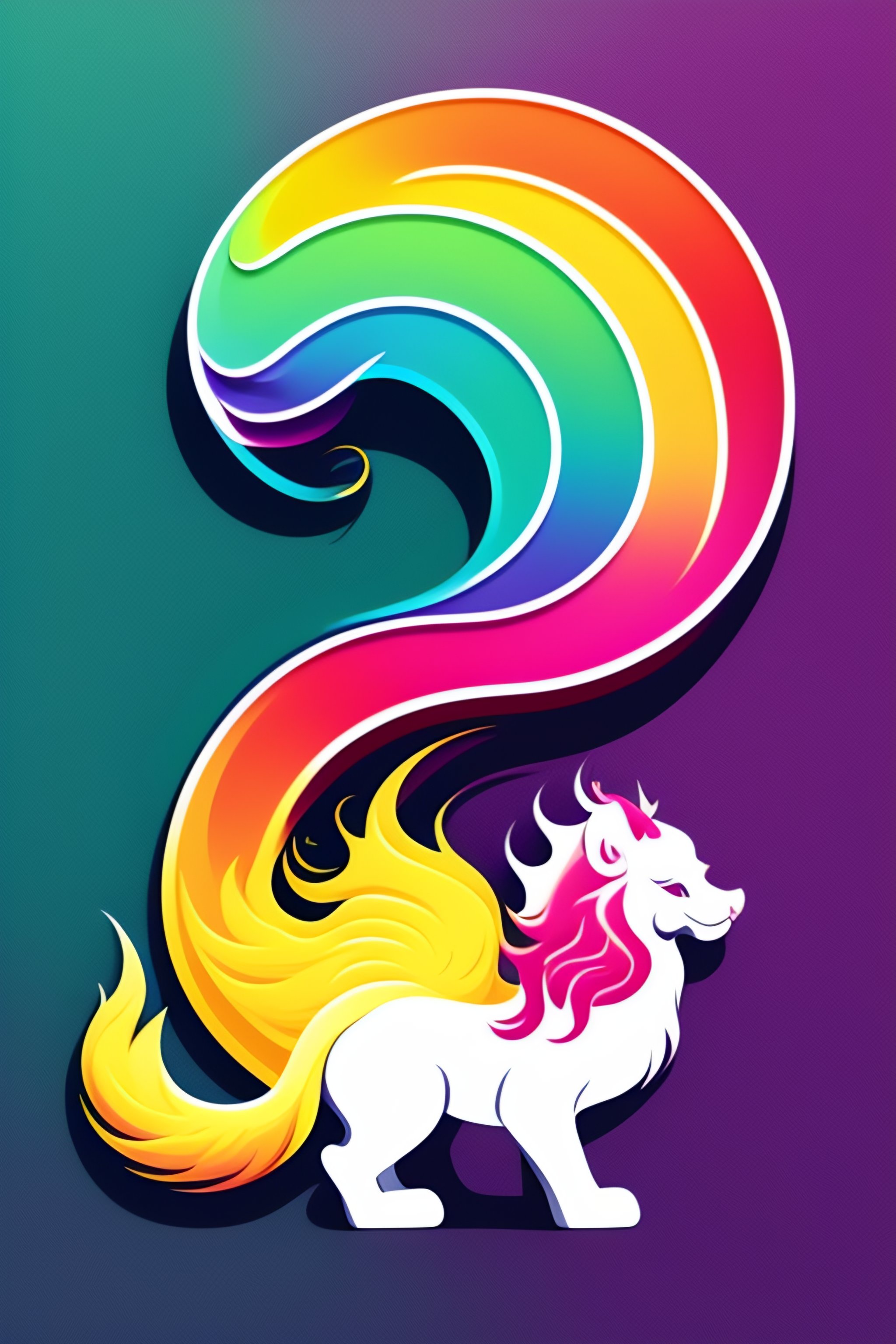 Lexica - MERLION LOGO DESIGN BRANDING CUTE FLAT 2D VECTOR 3 color ...