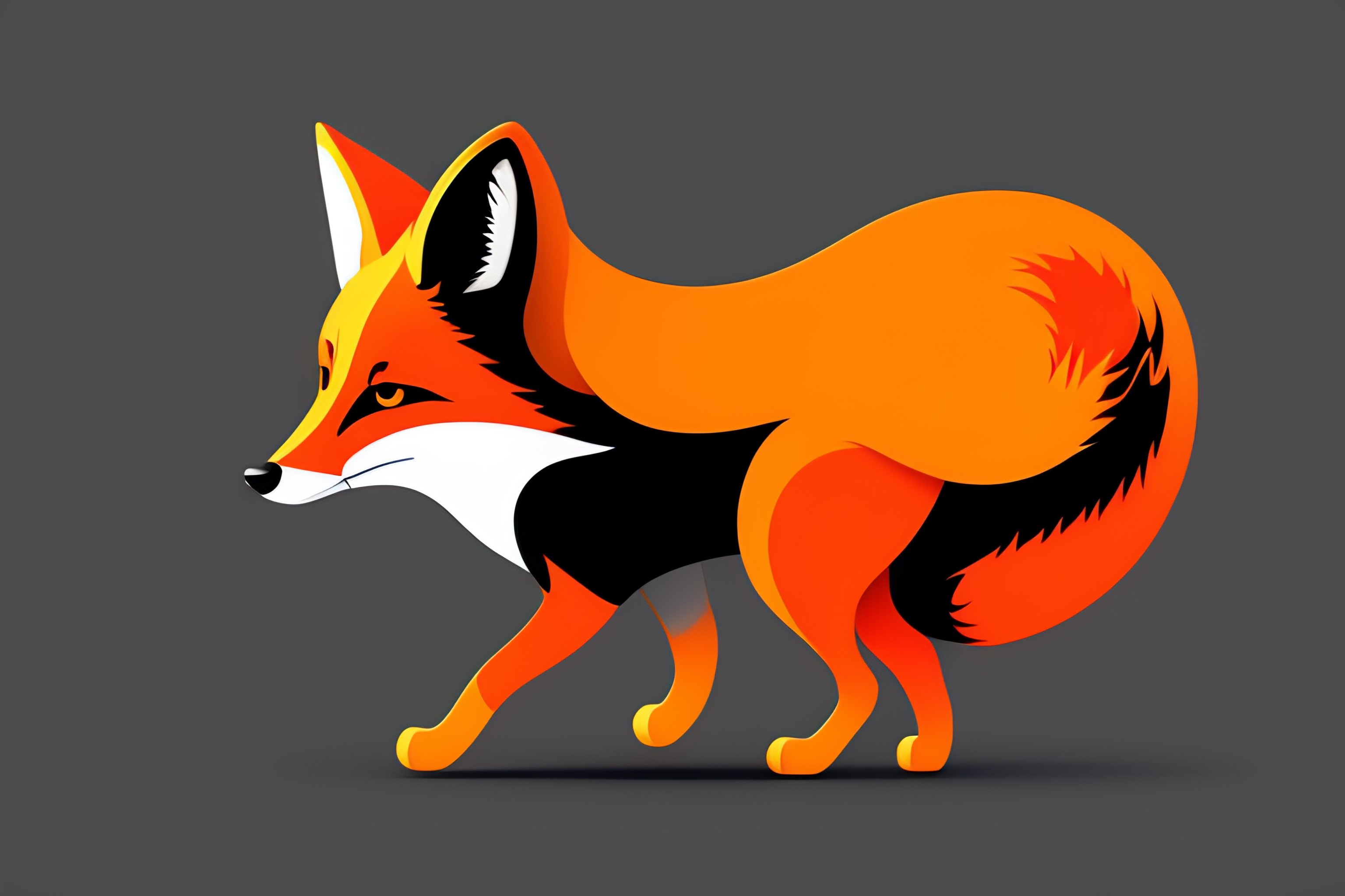 Running Fox Clipart