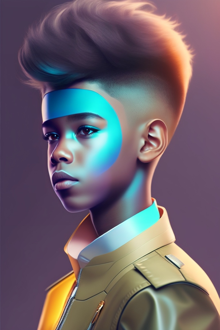 Lexica - Make this person a futuristic boy