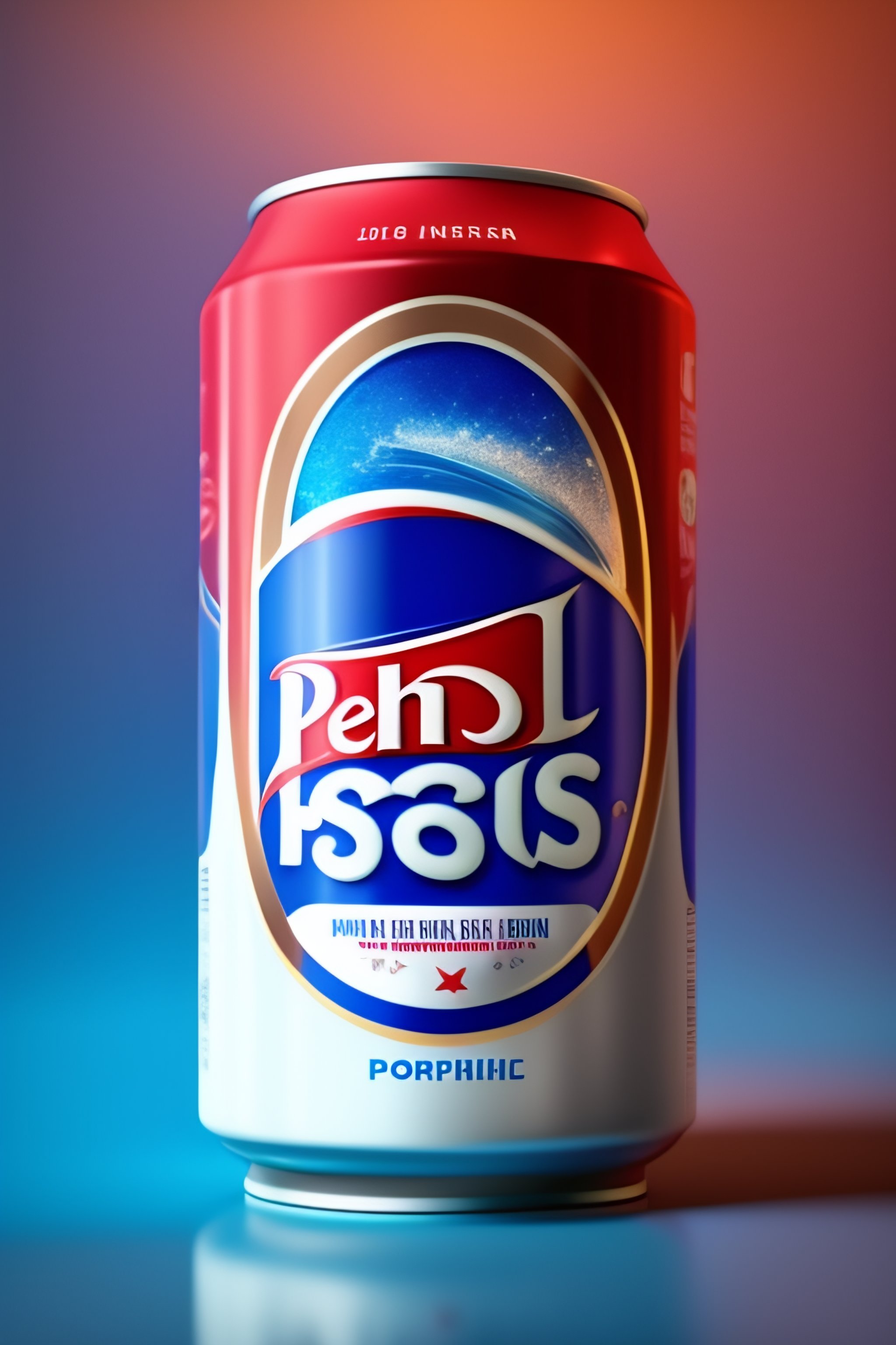 Lexica - White background pepsi can with a picture of genie