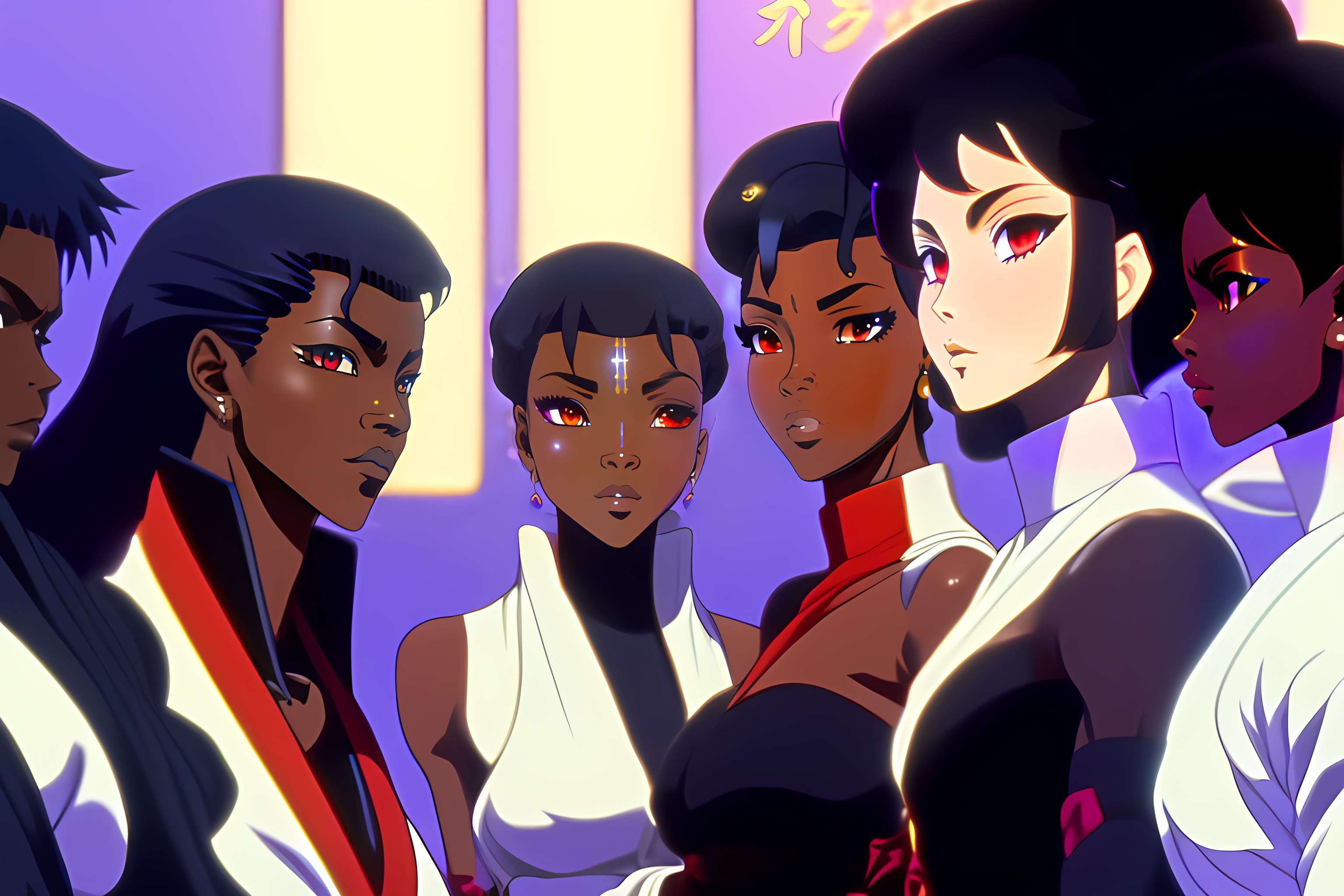 Lexica - A group of Beautiful Black 25 yr old maji, magic wielders in ...