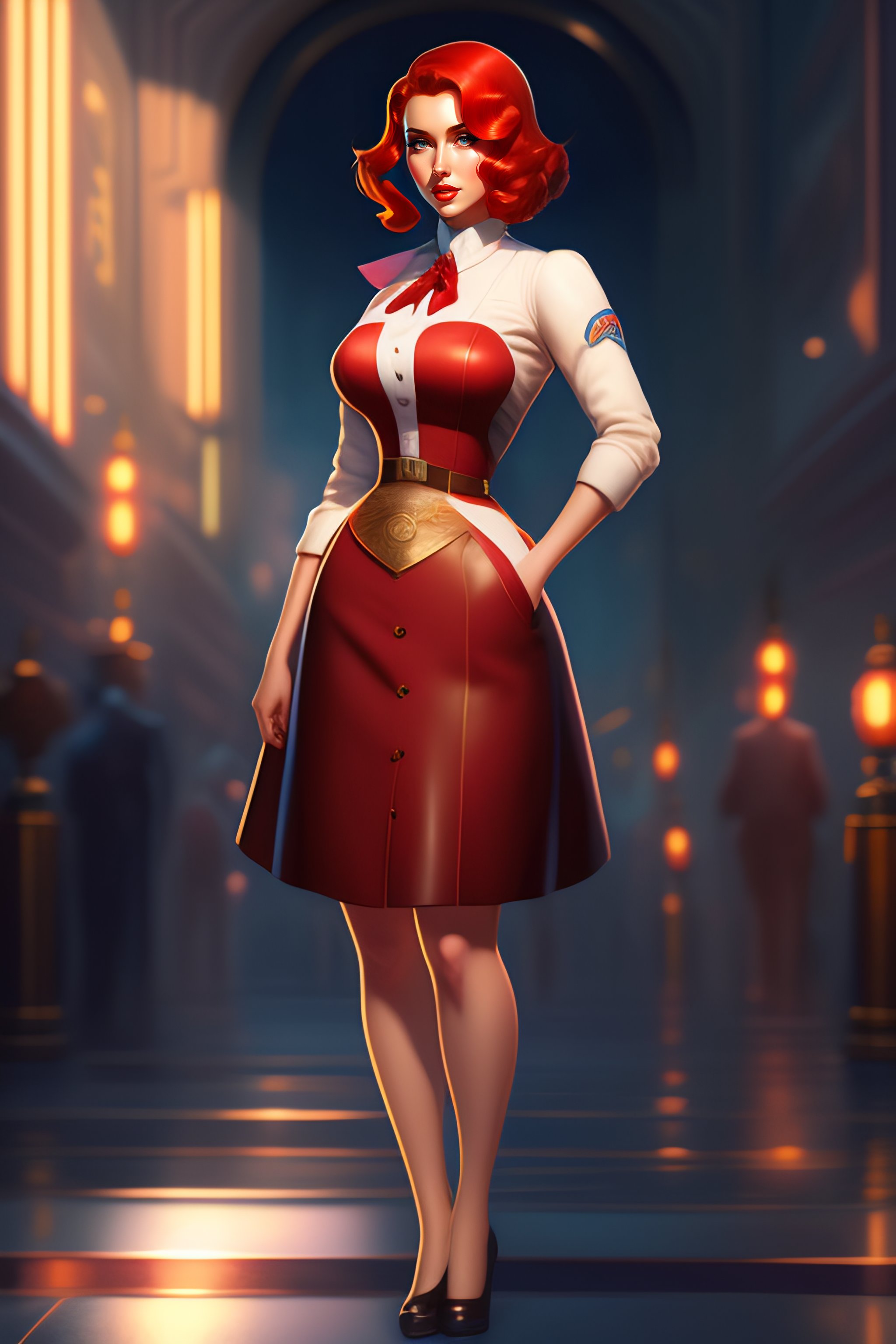 Lexica - Full body, from above, scarlet johansson as elizabeth from ...