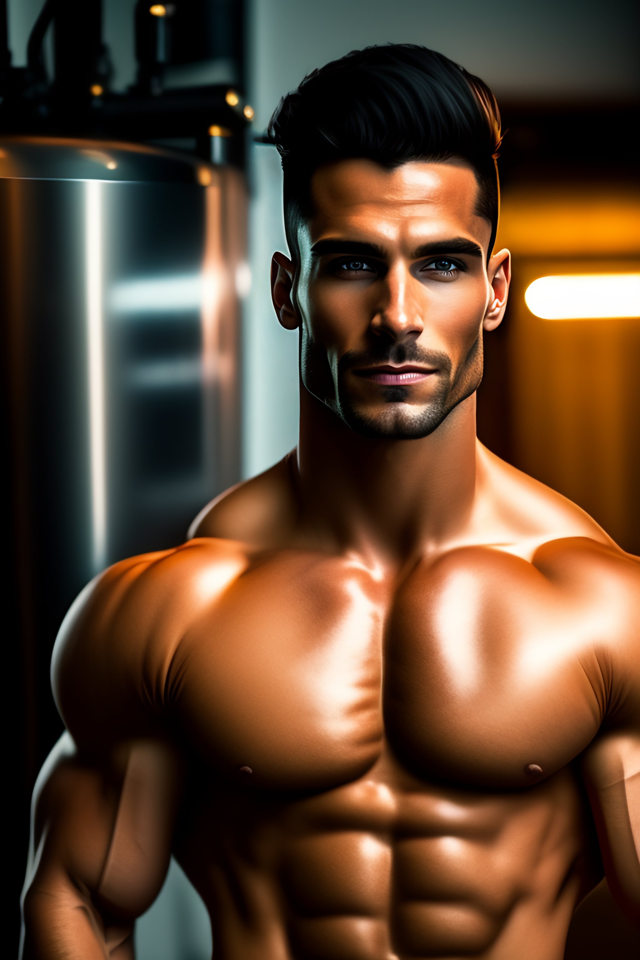 Lexica A Very Fit Guy Besides A Boiler