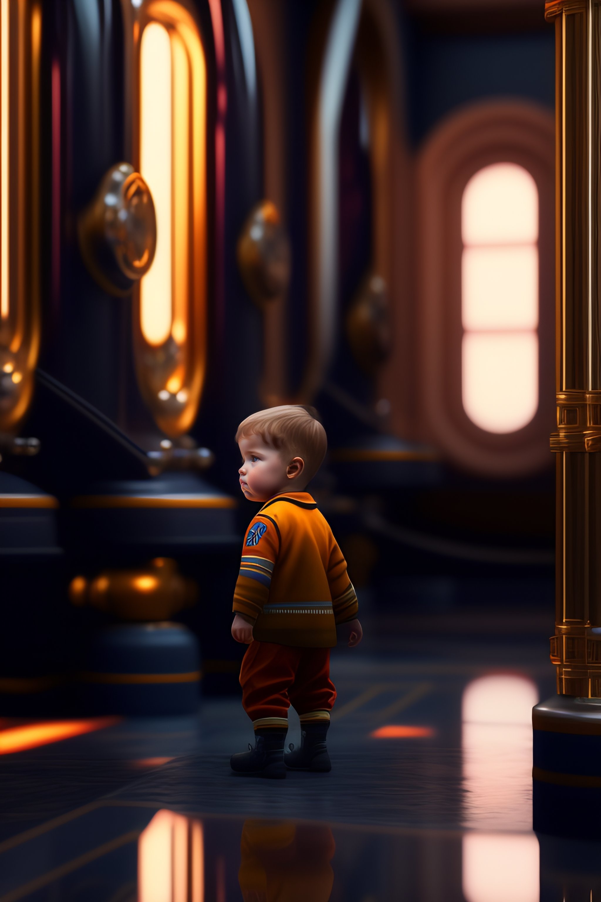Lexica - Lots of machines taming human child genesis, unreal engine,By ...