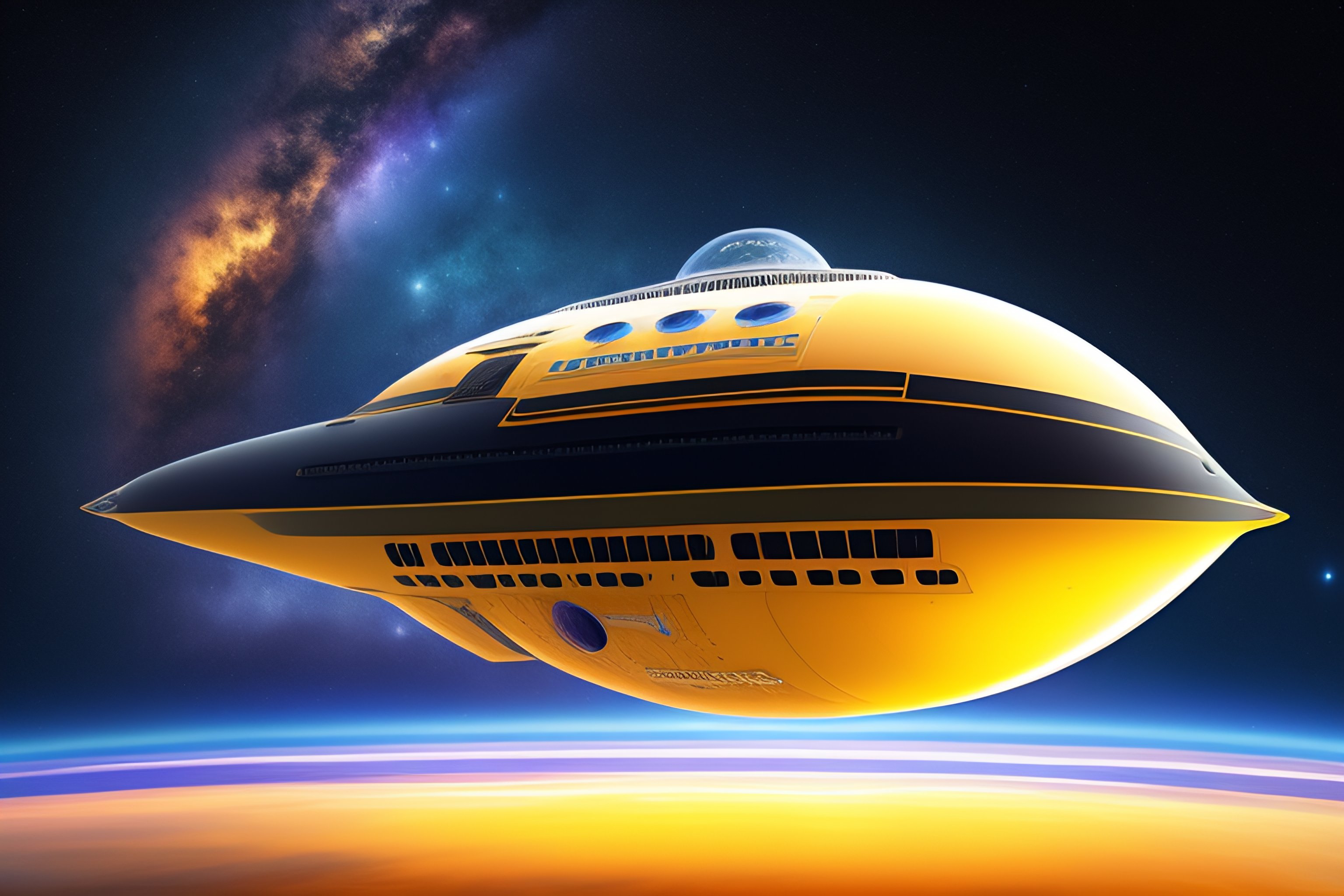 Floating In Space Ship