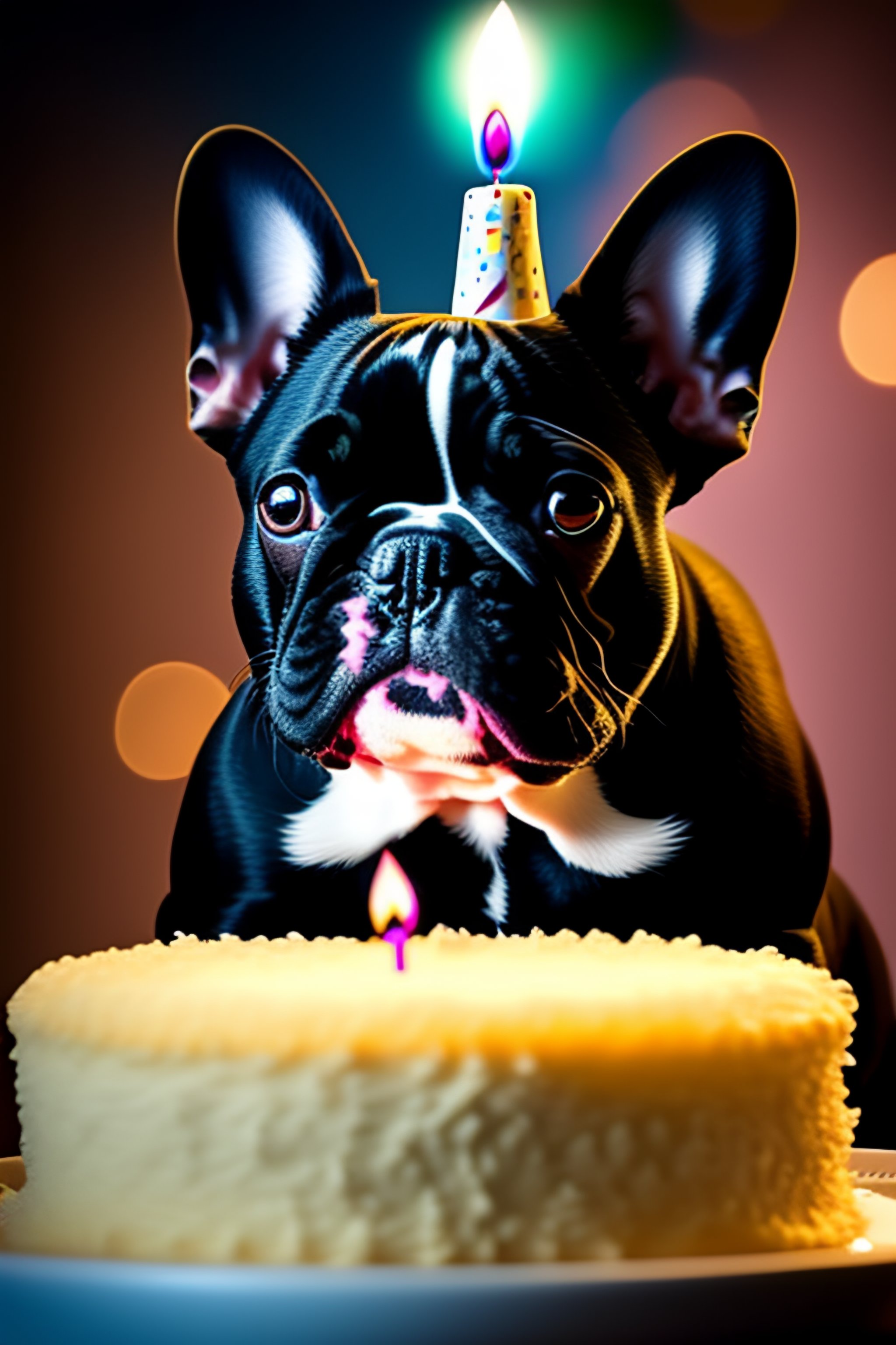 Bulldog Happy Birthday Cake
