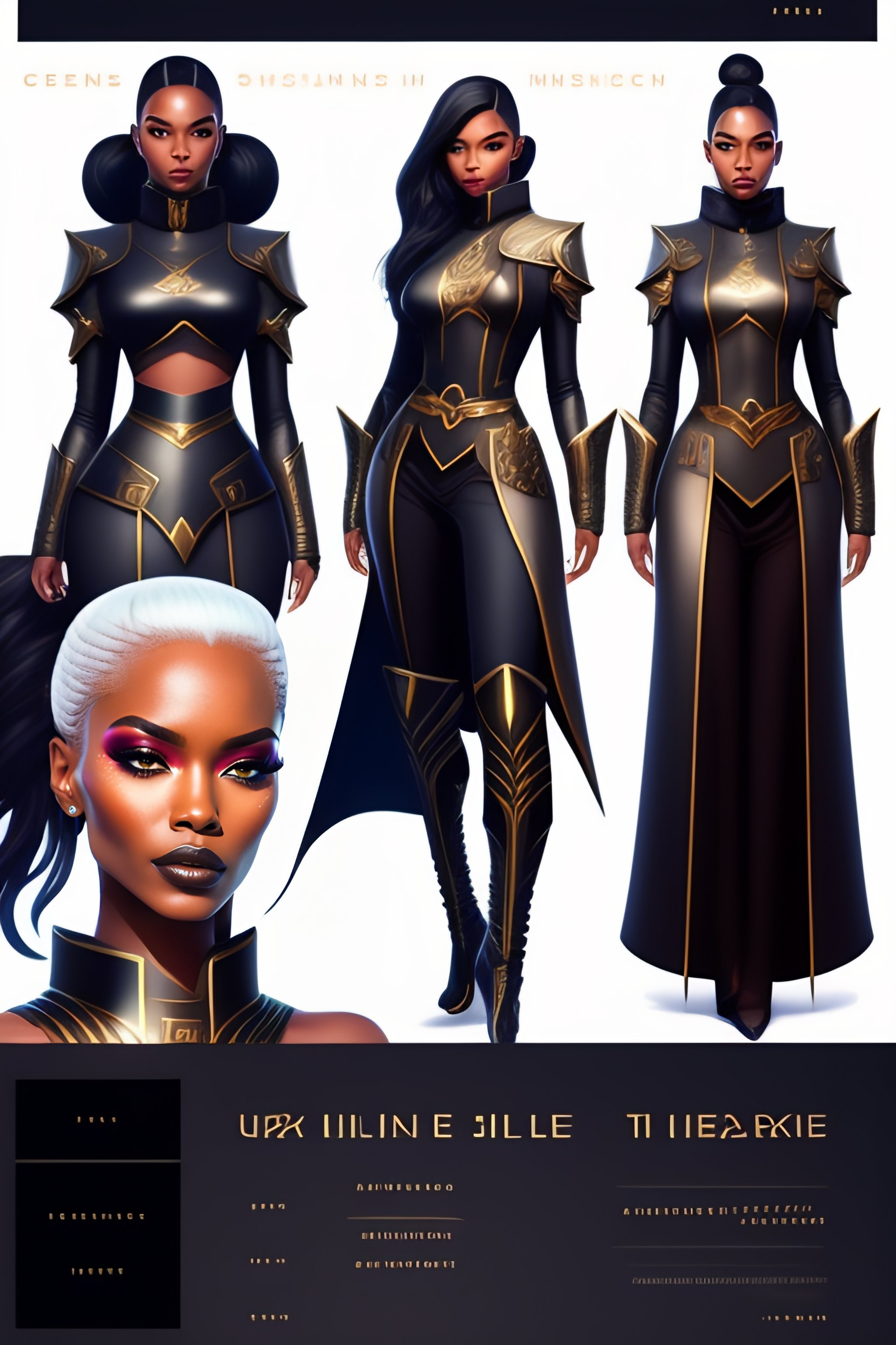 Lexica - "Design a character with a sleek and futuristic appearance ...