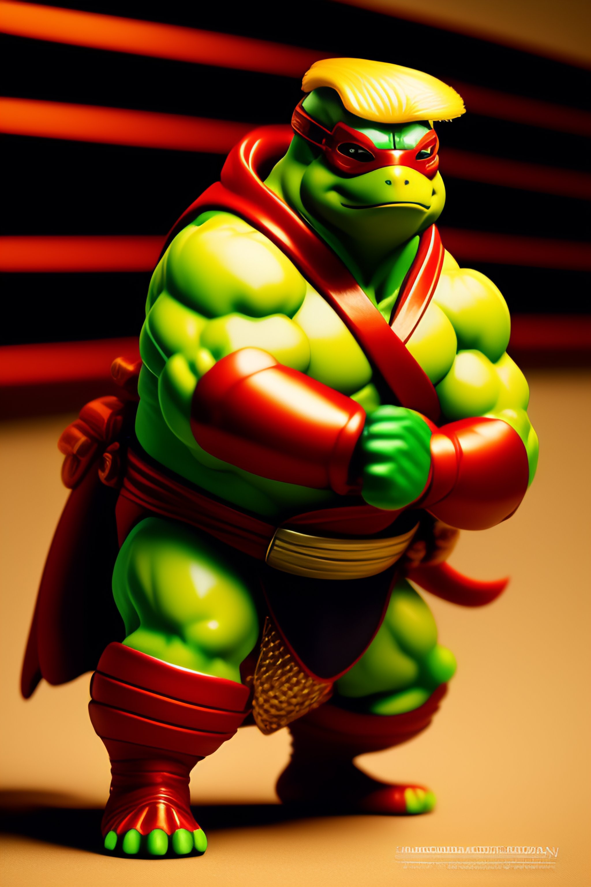 Lexica - Donald trump as a Ninja Turtle, Cartoon, highly detailed ...