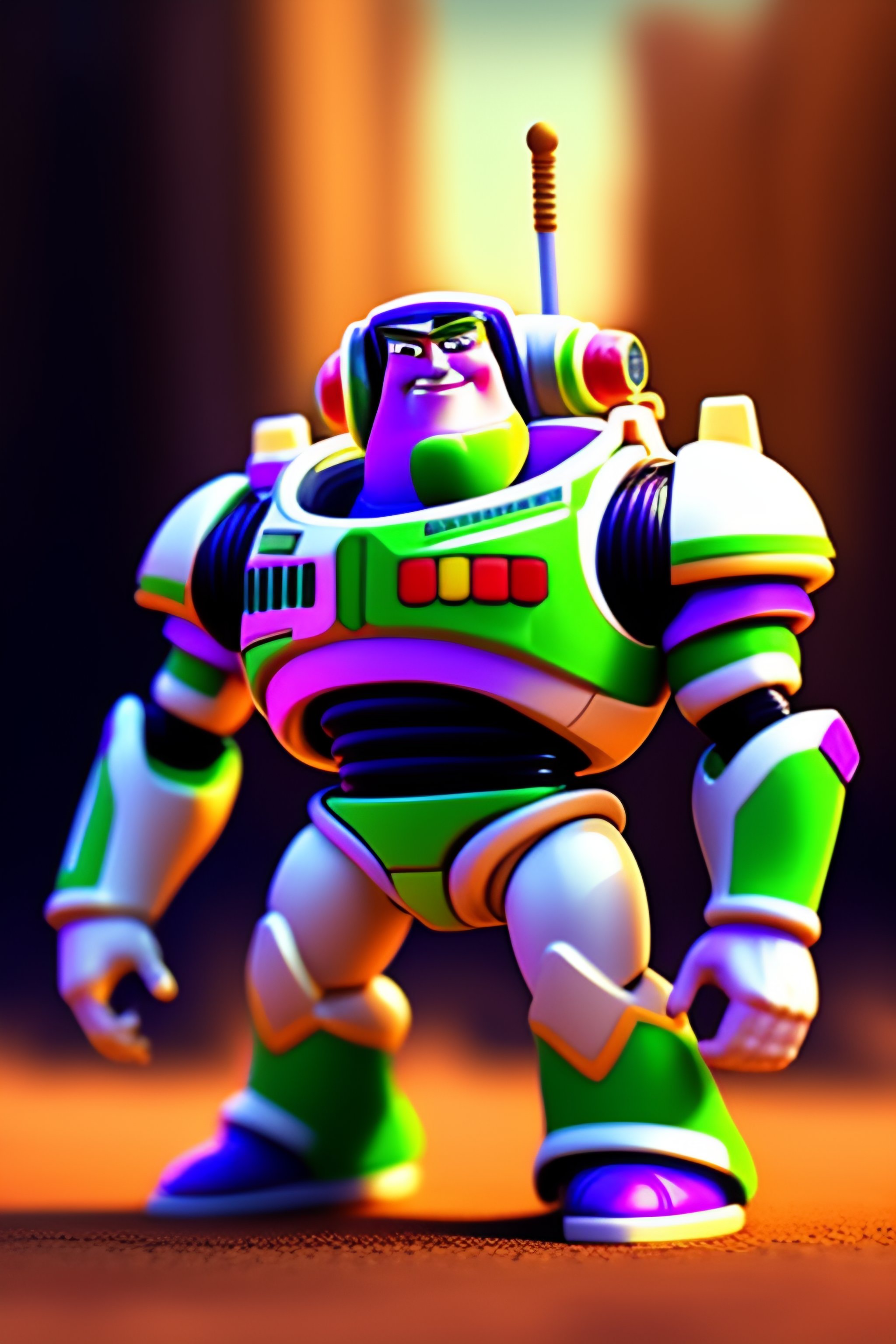 Lexica - Create a scene featuring Buzz Lightyear from Toy Story in egypt