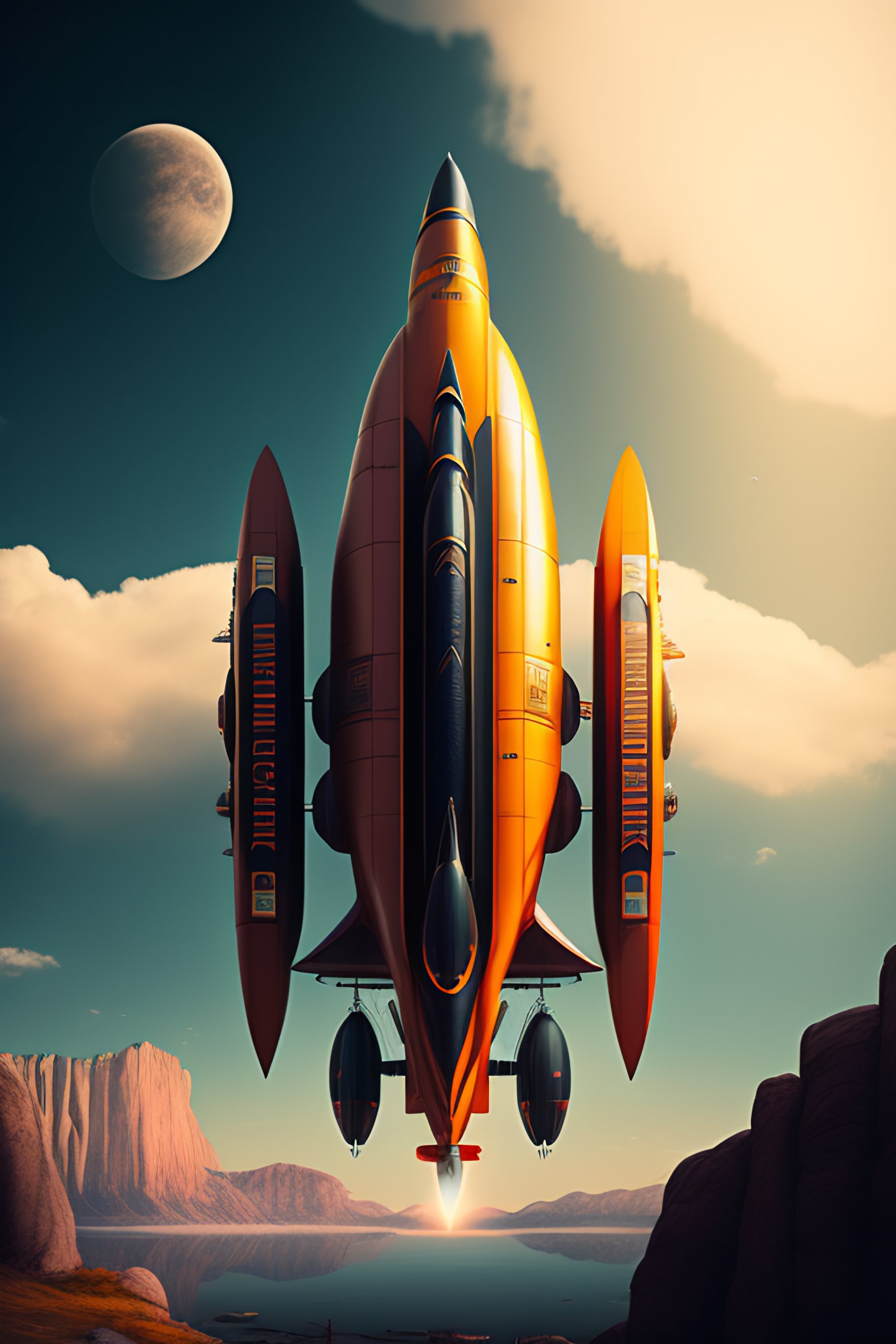 Lexica - Vintage Medium Shot 1920's poster, futuristic, leather fabric ...