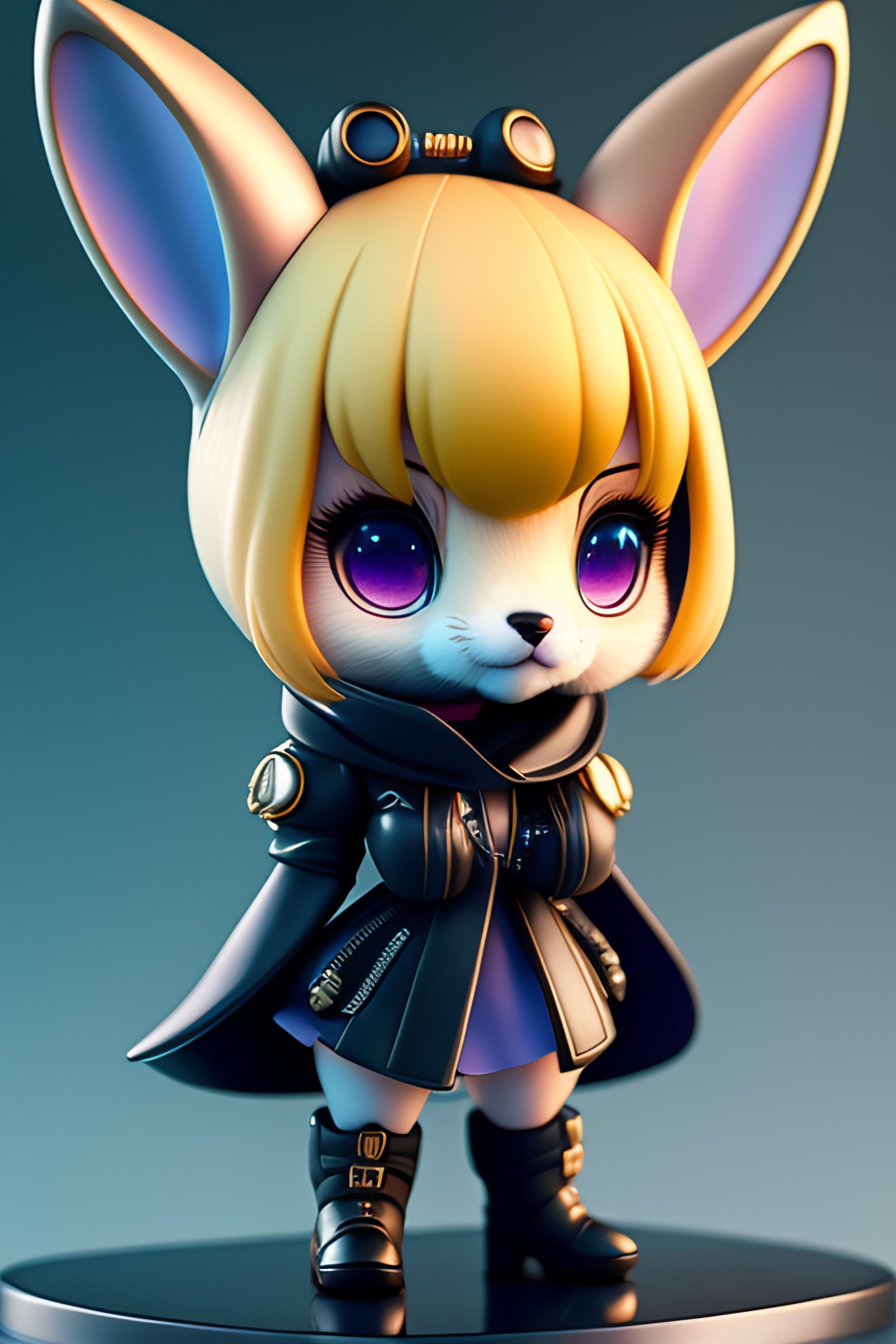 Lexica - Cute and adorable cartoon anthropomorphic female rabbit in ...