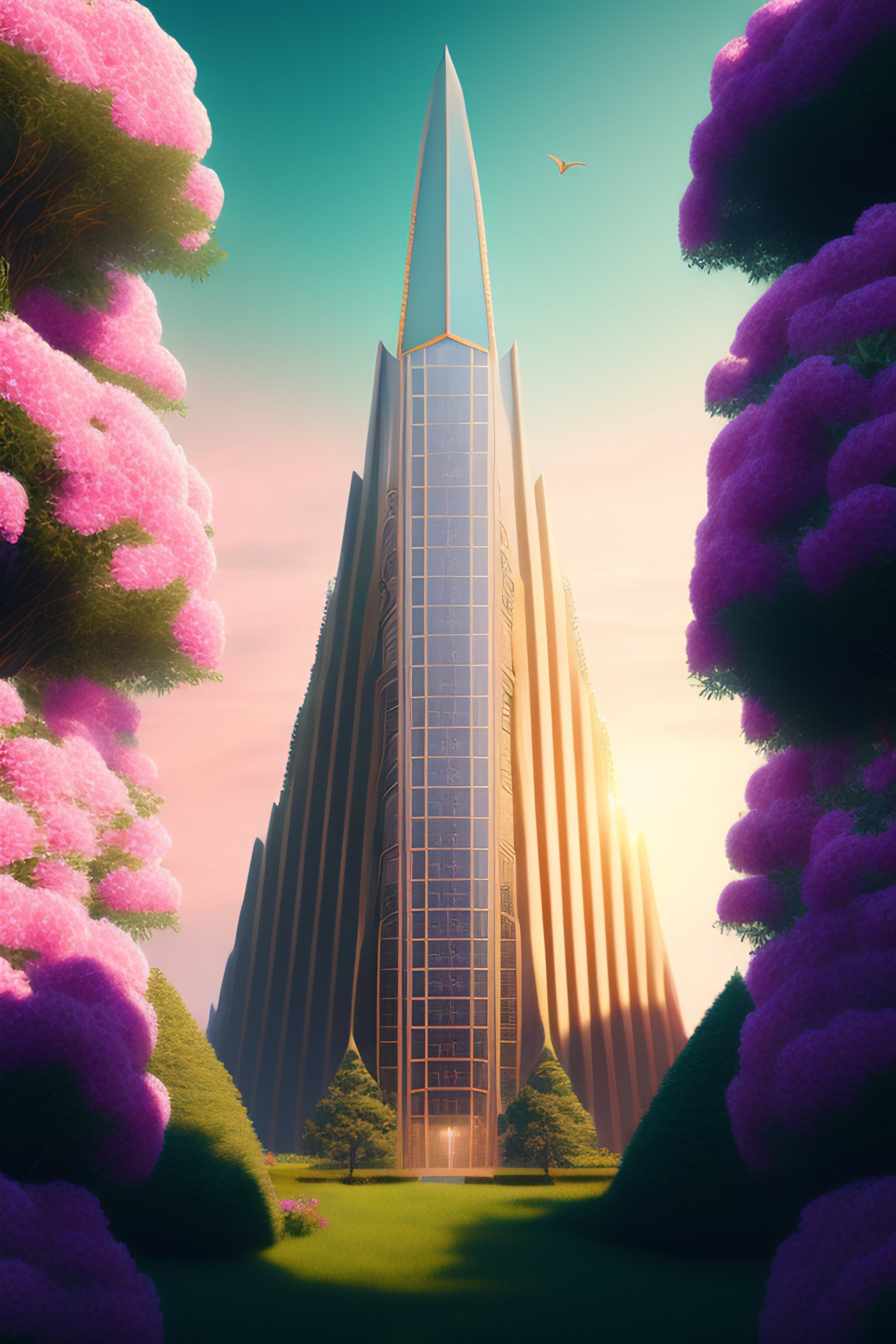 Lexica - Massive scale, fusing wildflowers and climbing roses tower of ...