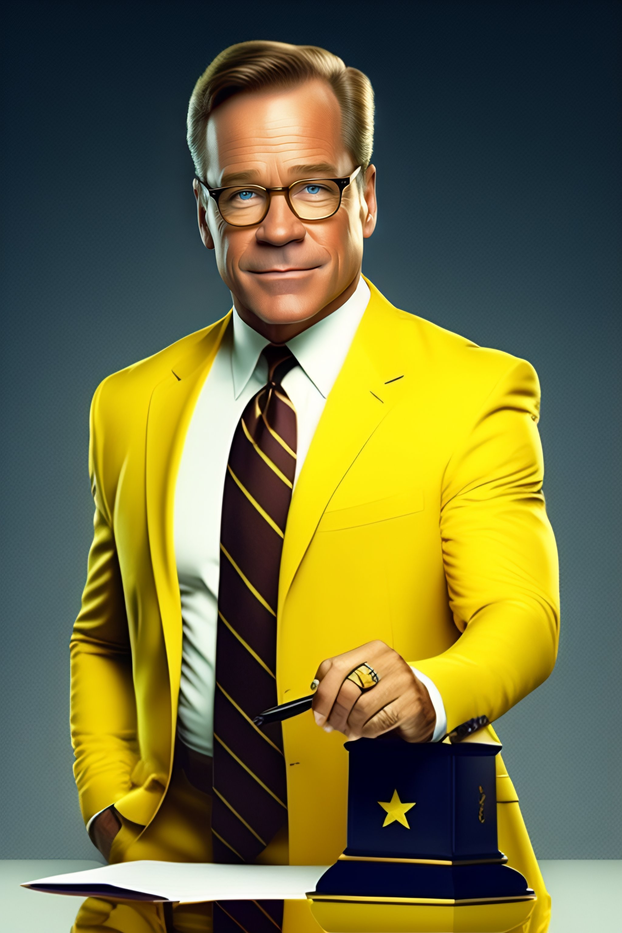 Lexica - Phil hartman, lawyer from the simpsons, using a yellow legal ...