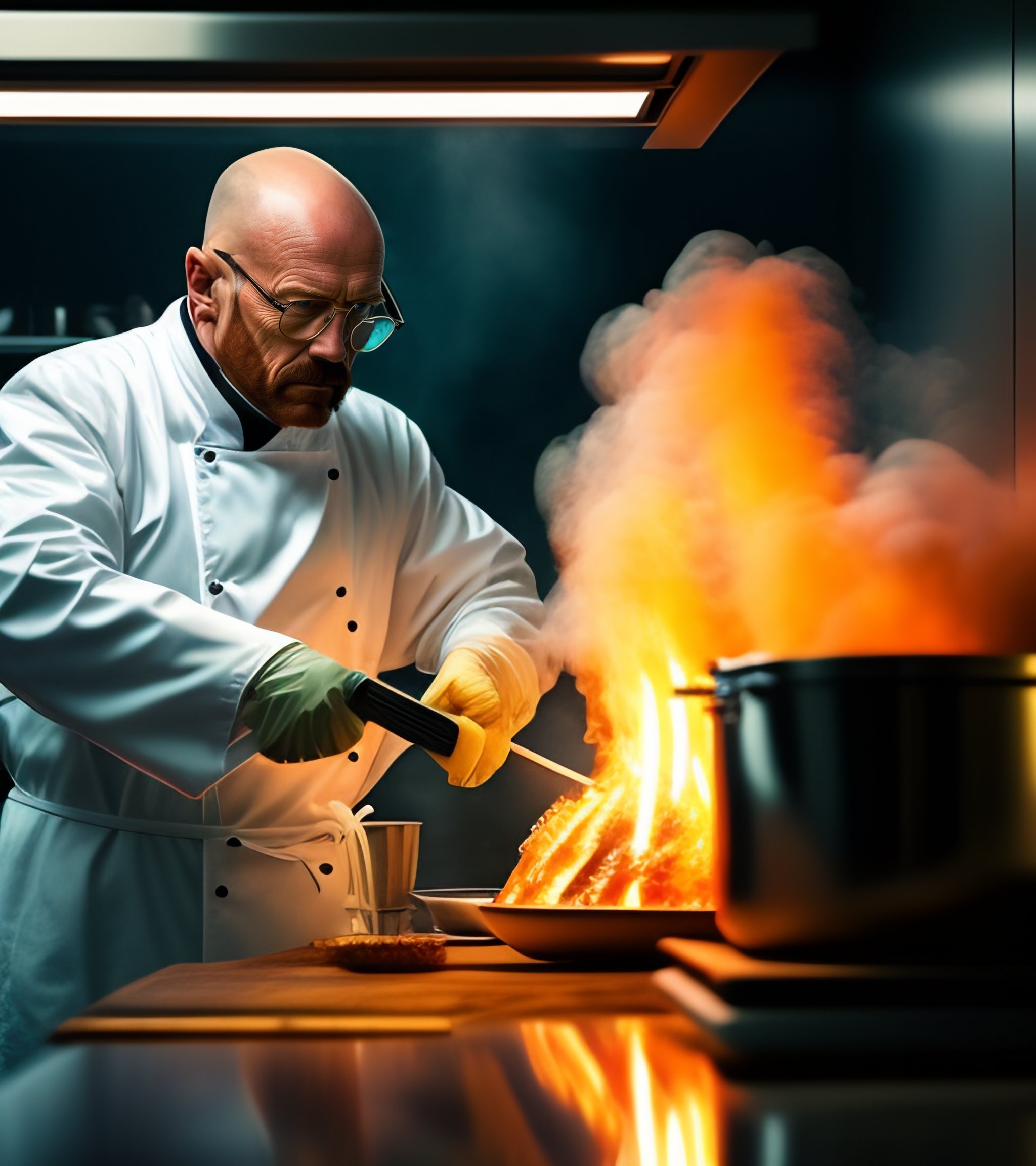 Lexica - Walter white cooking his stuff