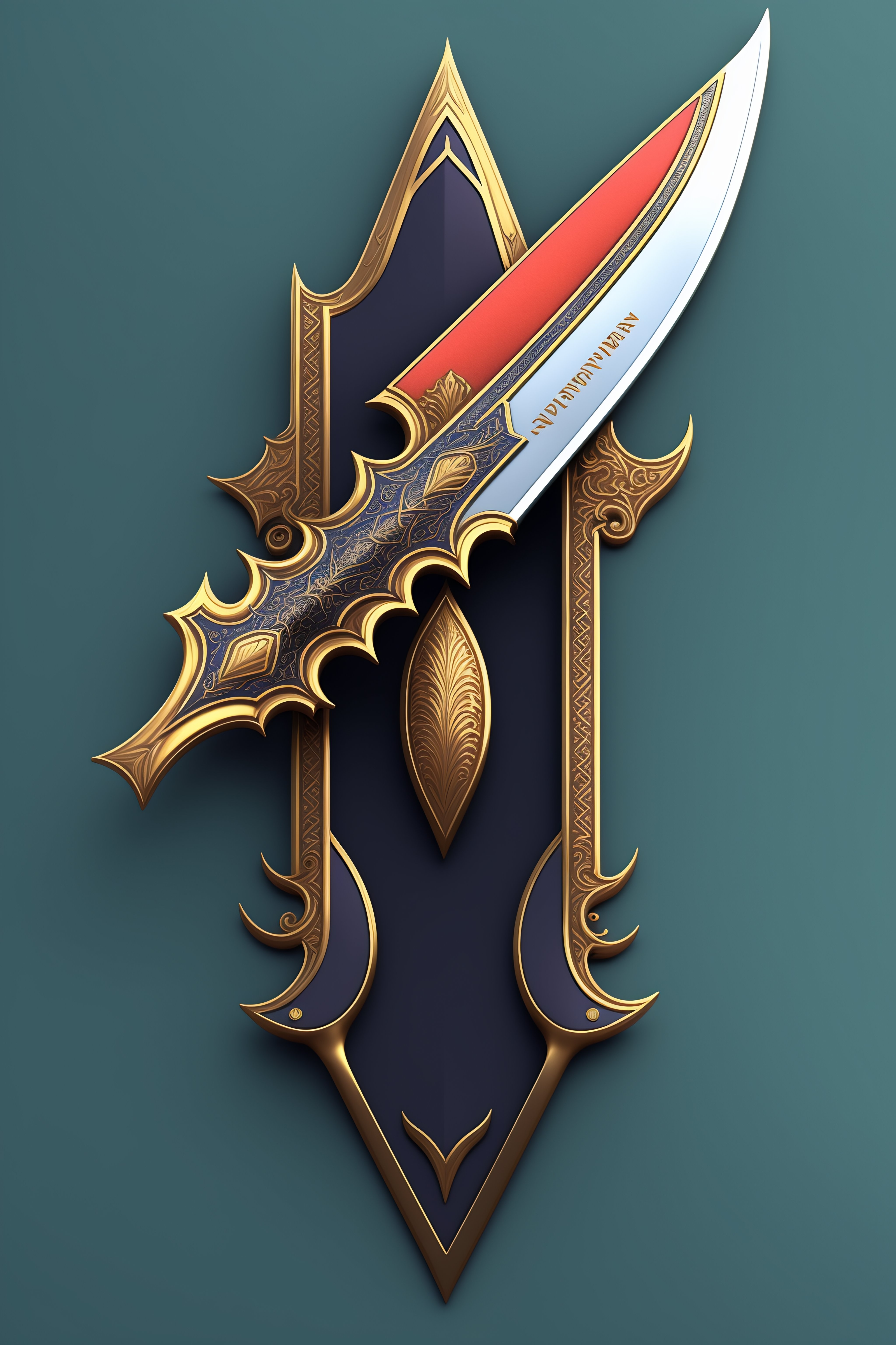 Lexica - Stylized blade, concept art
