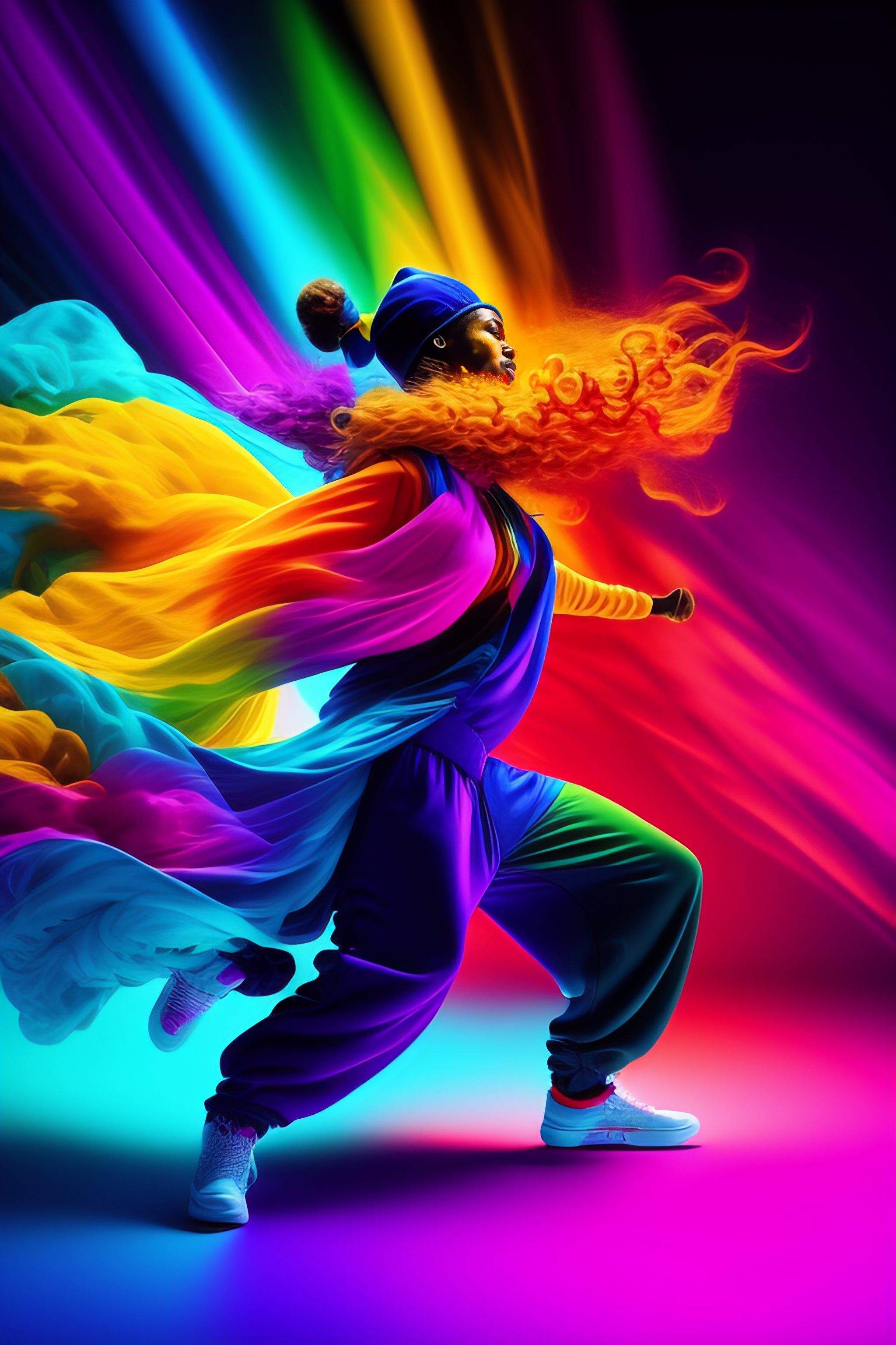 Female Hip Hop Dancer Wallpaper