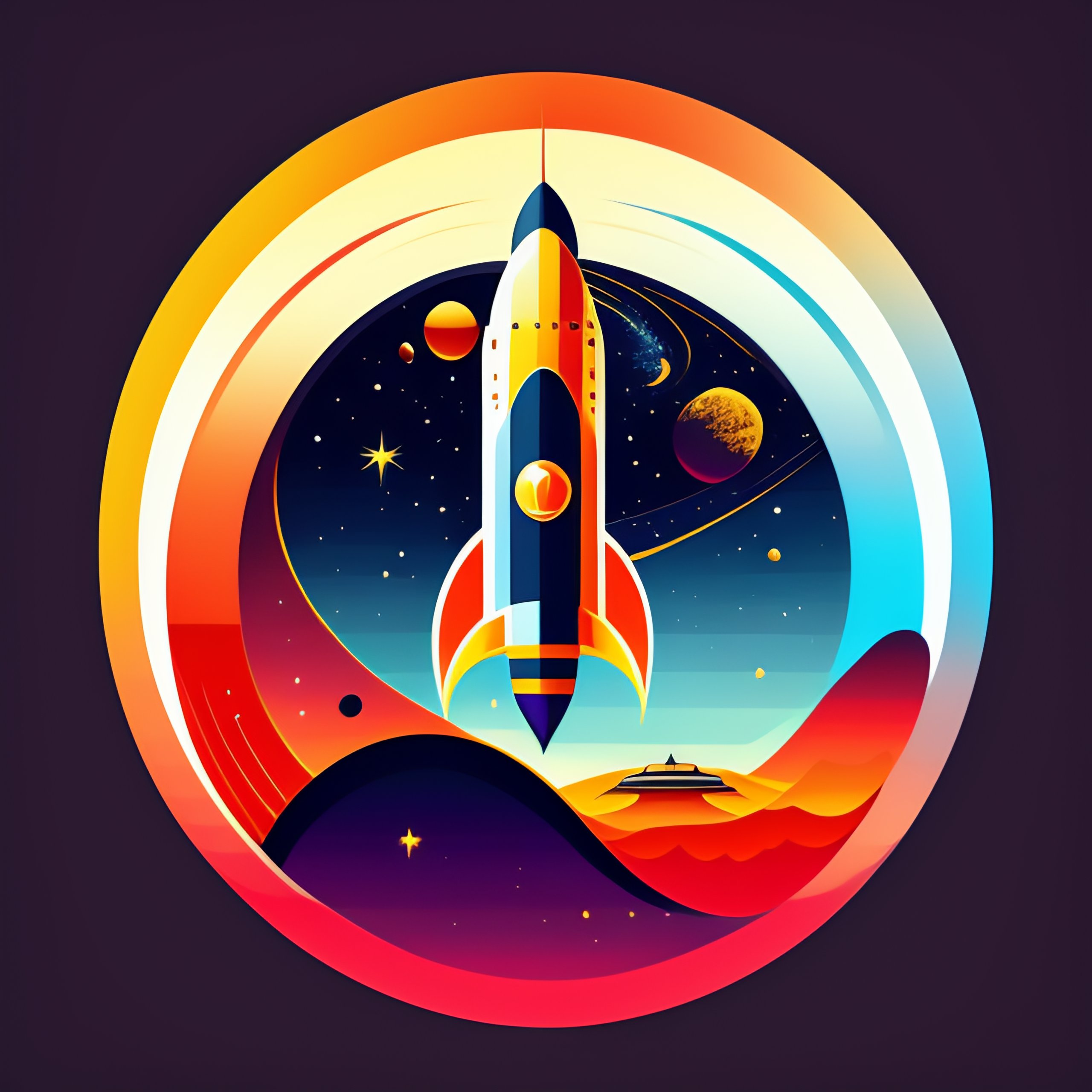 Lexica - High resolution award winning Space exploration rocket logo ...
