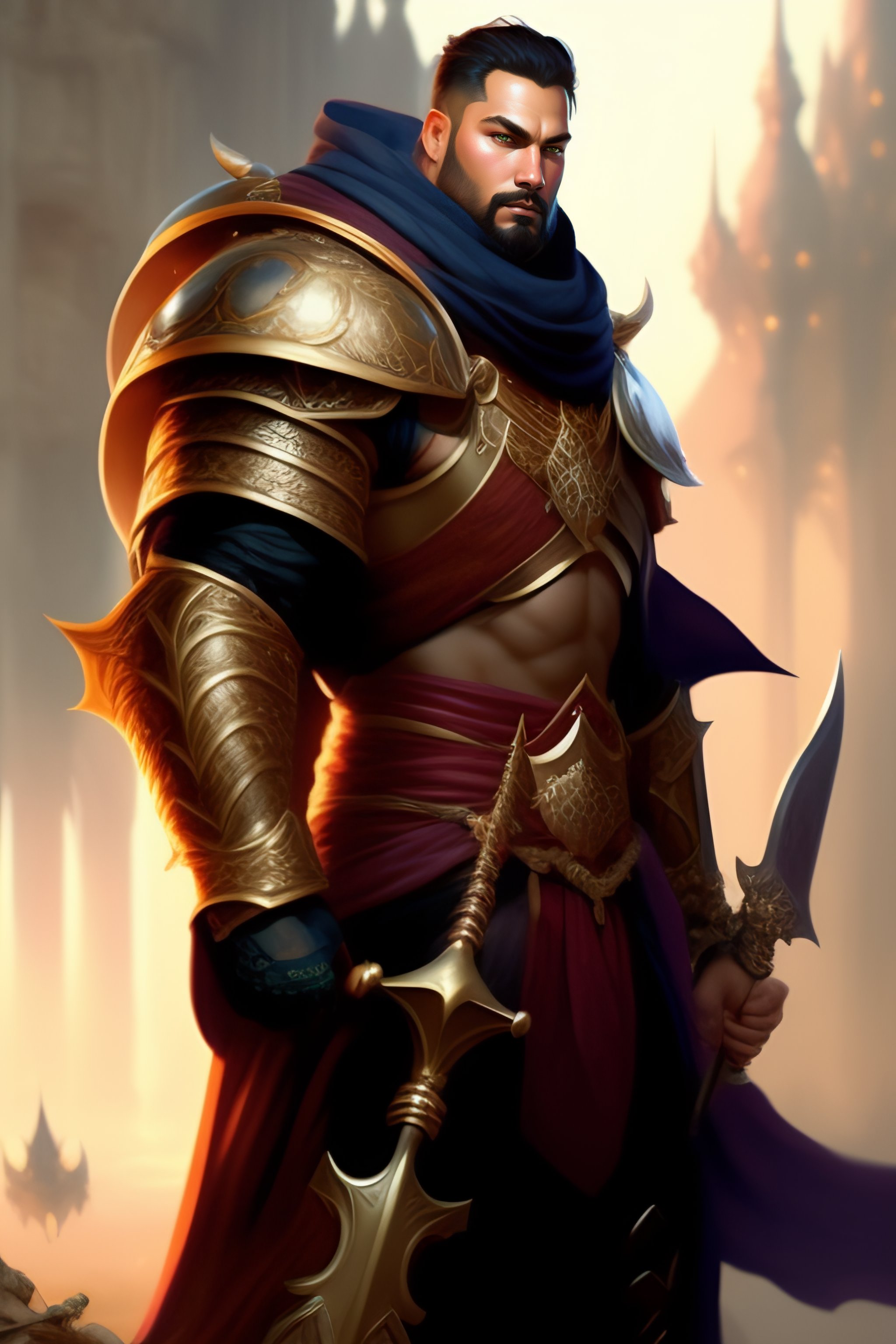 Lexica - Anthropomorphic turtle hero paladin with huge warhammer, greg ...