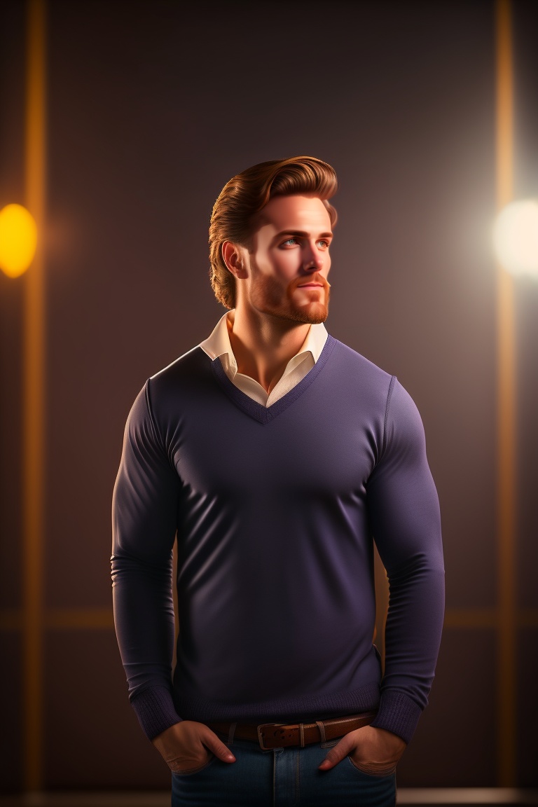 Lexica - A cinematic film still of a average looking prideful man ...