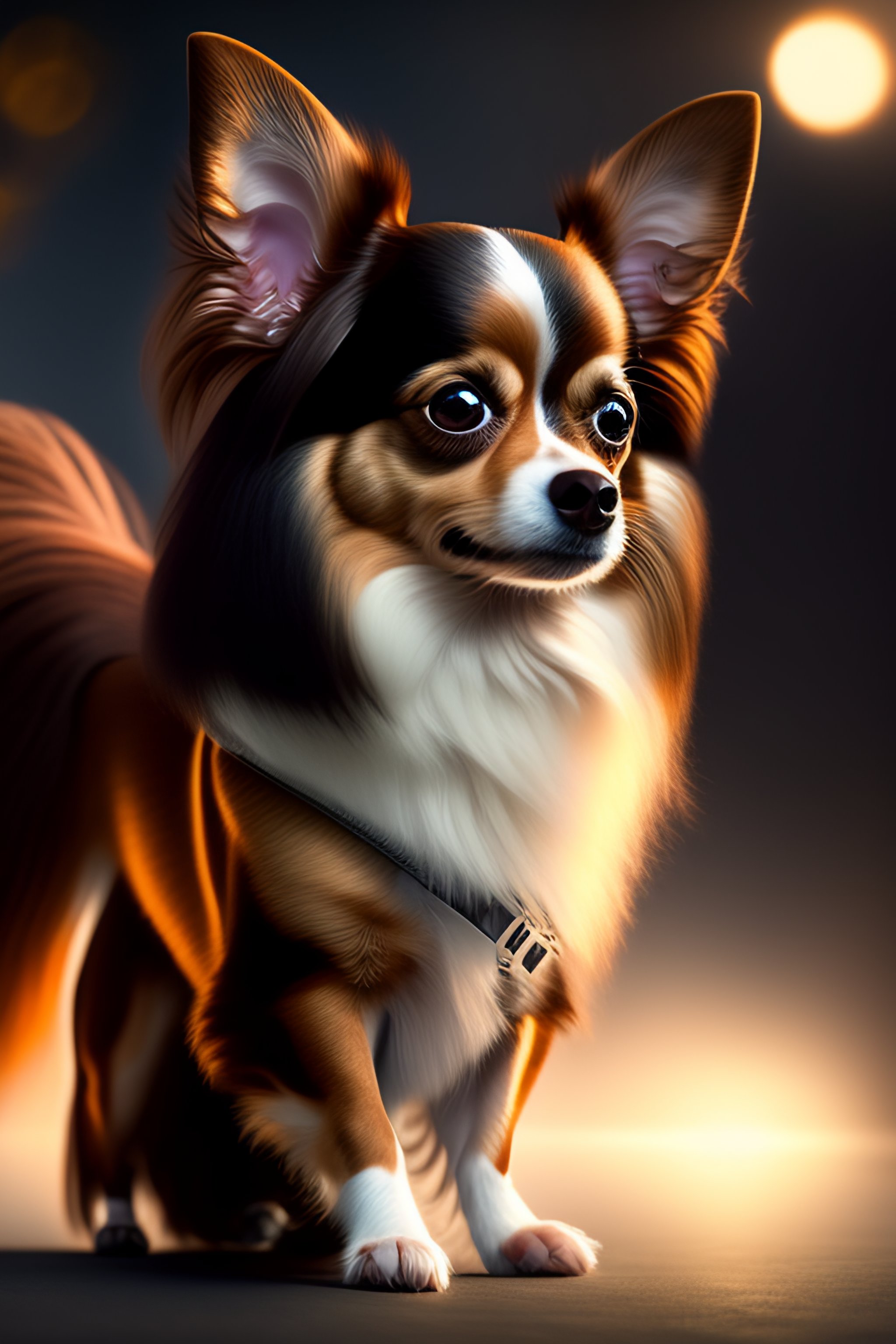 Lexica - A beautiful anthropomorphic long-haired chihuahua in sci-fi ...