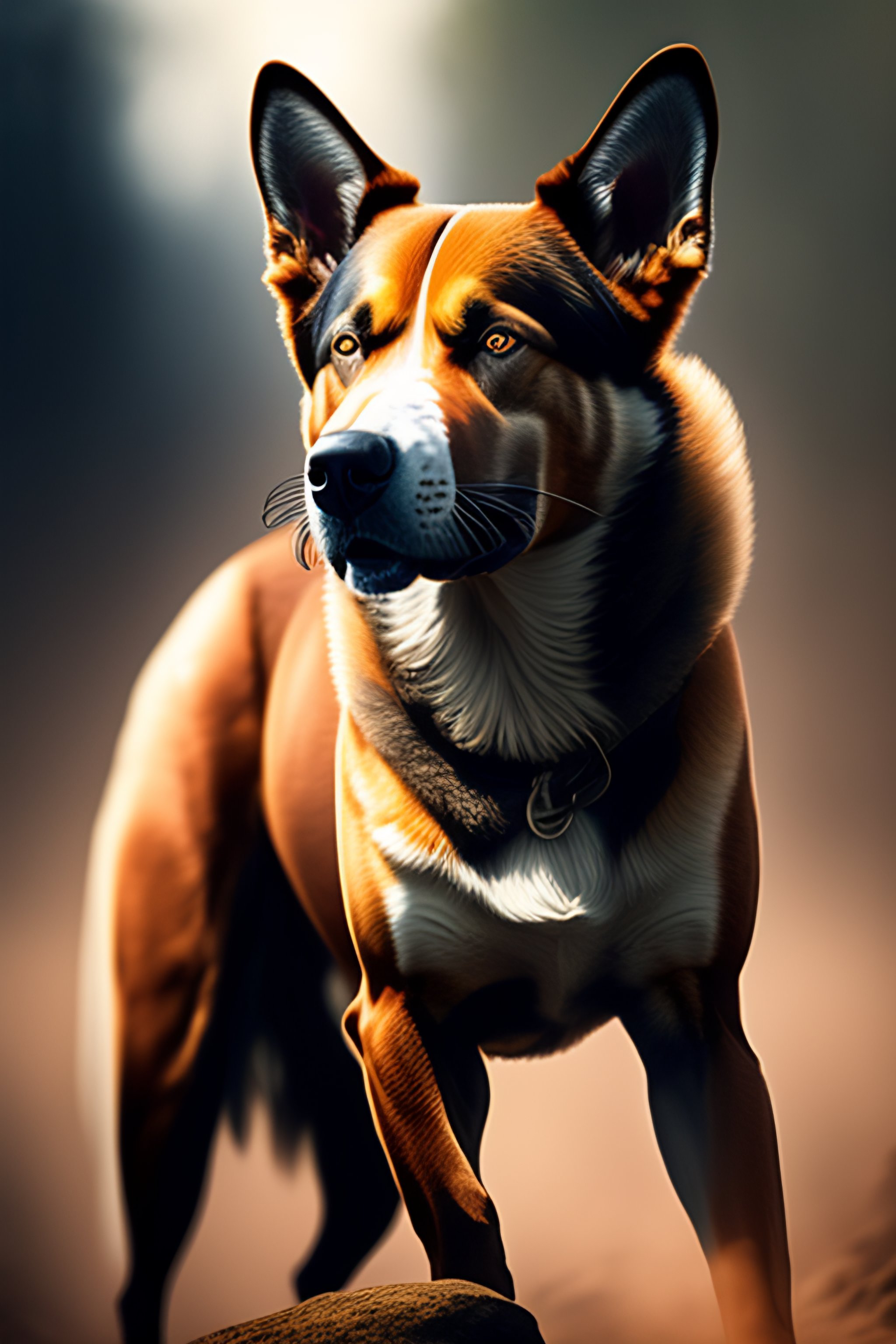 Lexica - Aggressive ancient tribal warrior dog