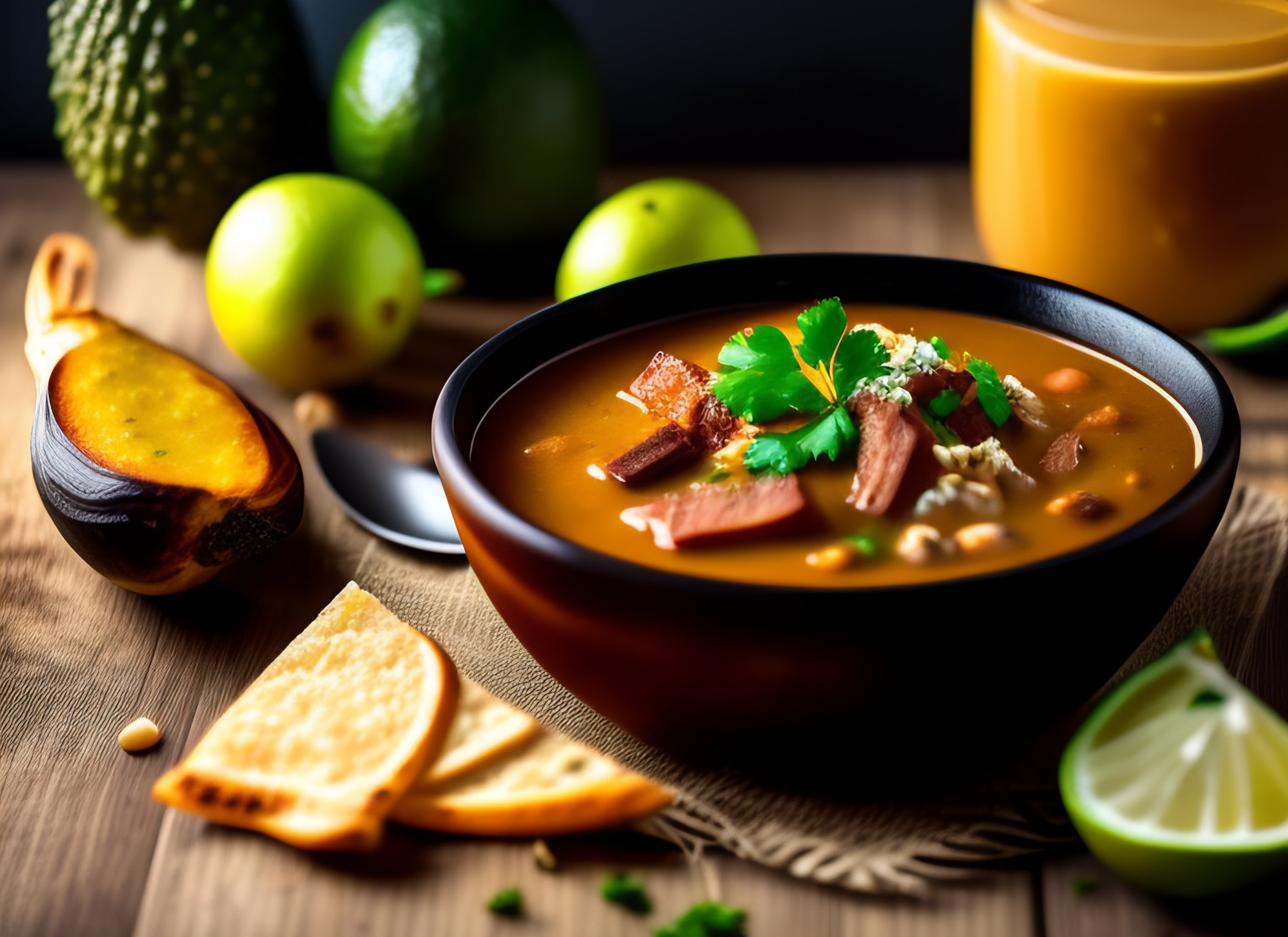 Lexica - Sopa tradicional mexicana. La sopa es elaborada con caldo de ...
