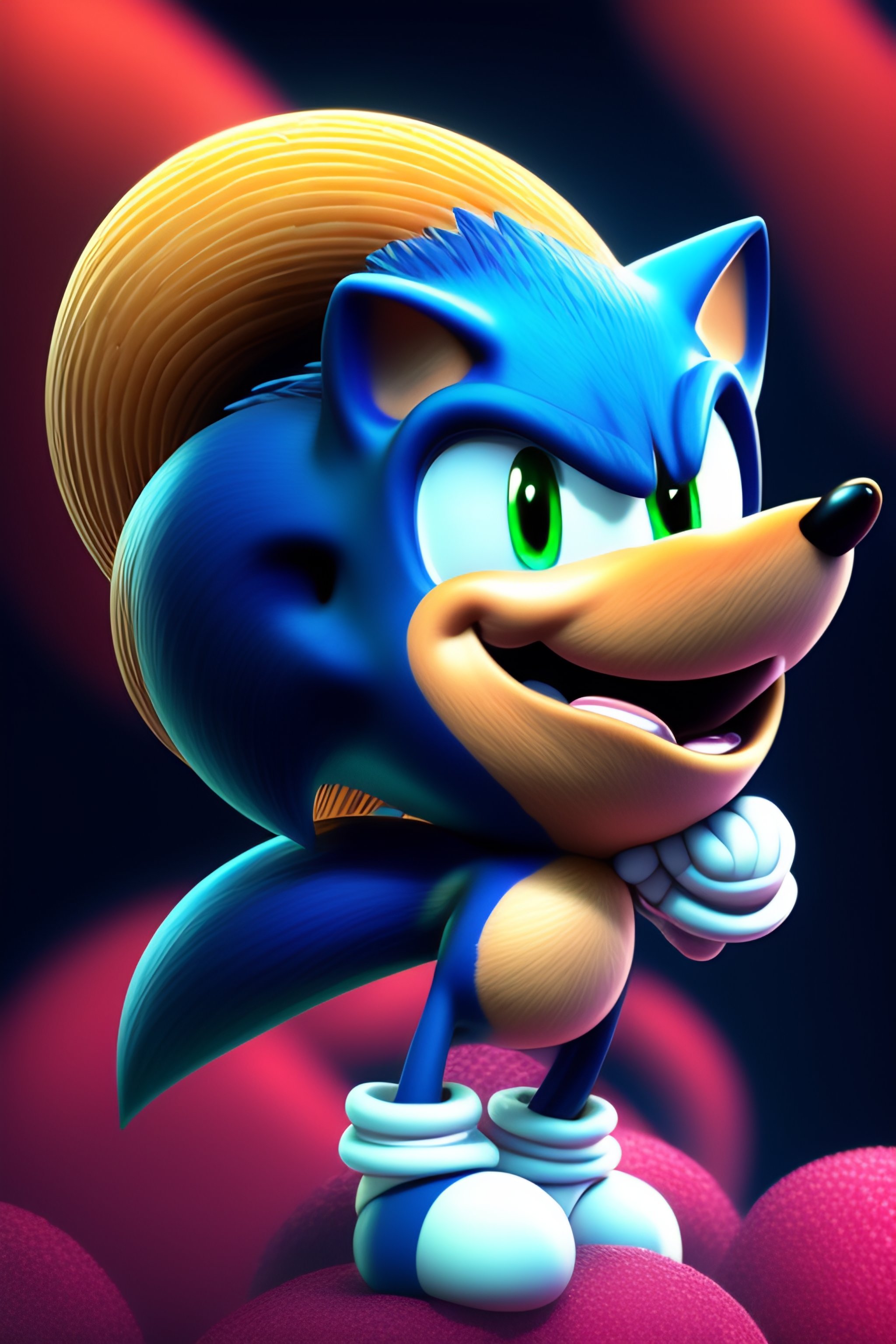 Lexica - Sonic the hedgehog as an octopus