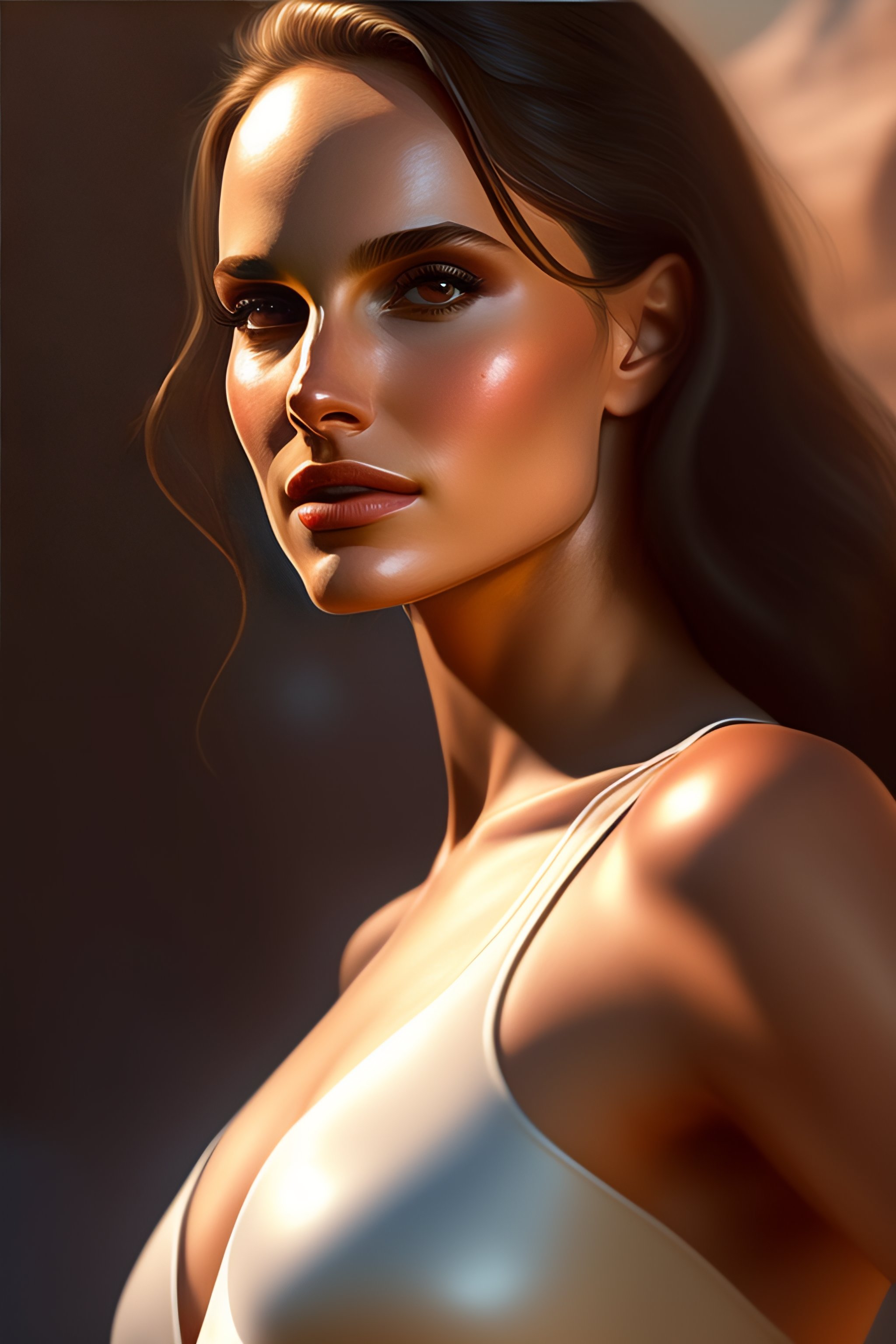 Lexica - Natalie portman without clothing, anatomy, bathed in light, highly detailed ...